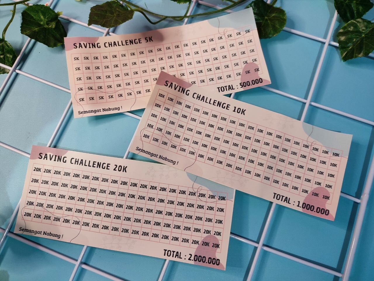 Stiker Sticker Saving Challenge Celengan Botol Tabungan Target Viral ...