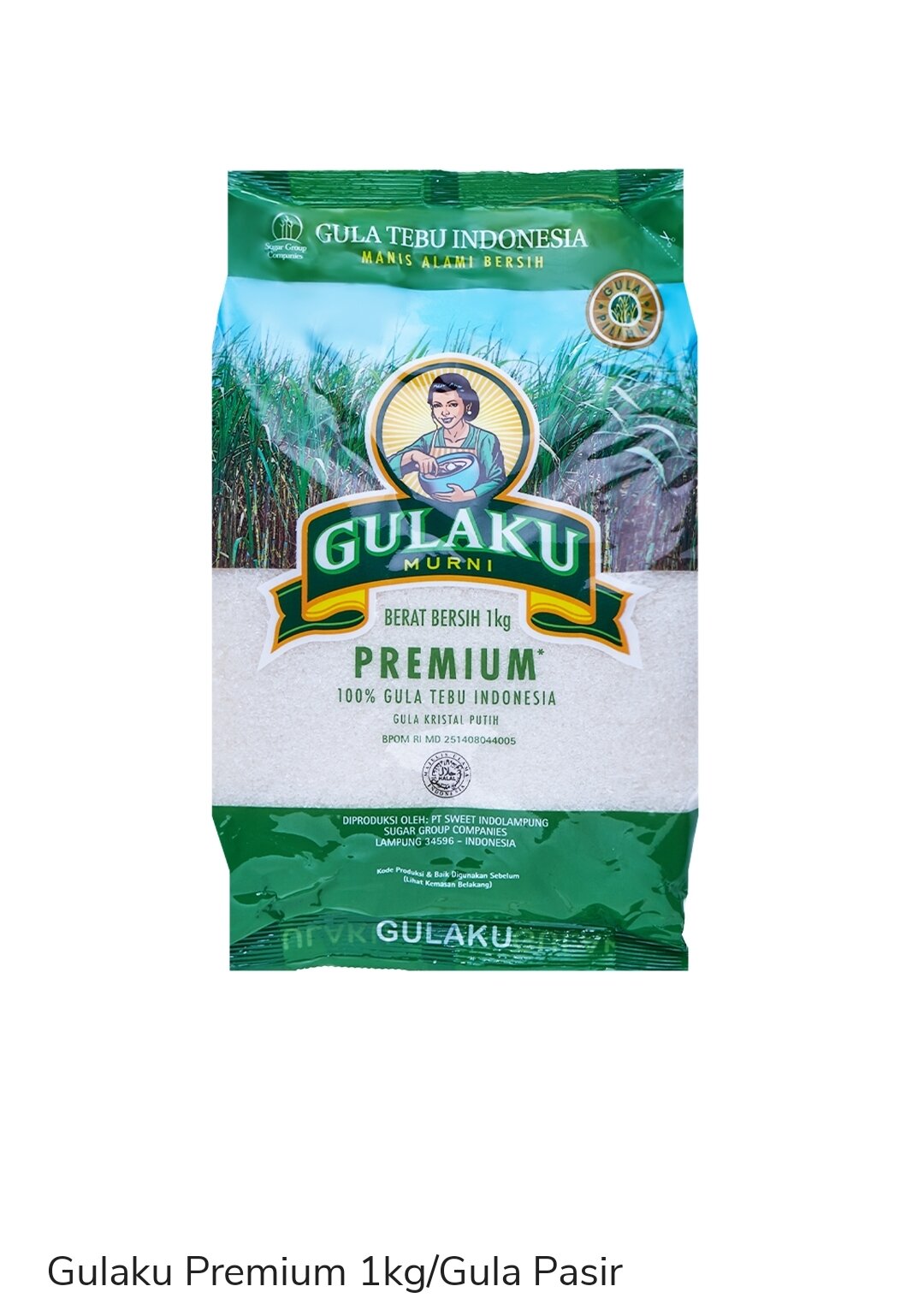 Gulaku Gula Pasir Tebu Kuning atau Hijau 1kg | Lazada Indonesia