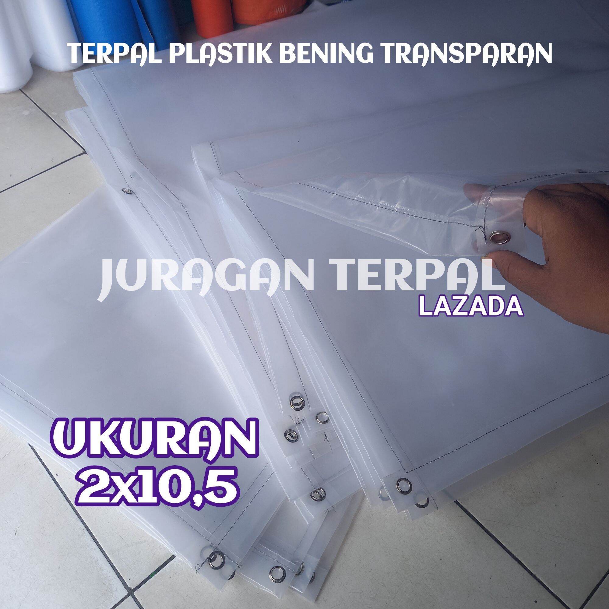 terpal plastik bening transparan ukuran 2x10,5 | Lazada Indonesia