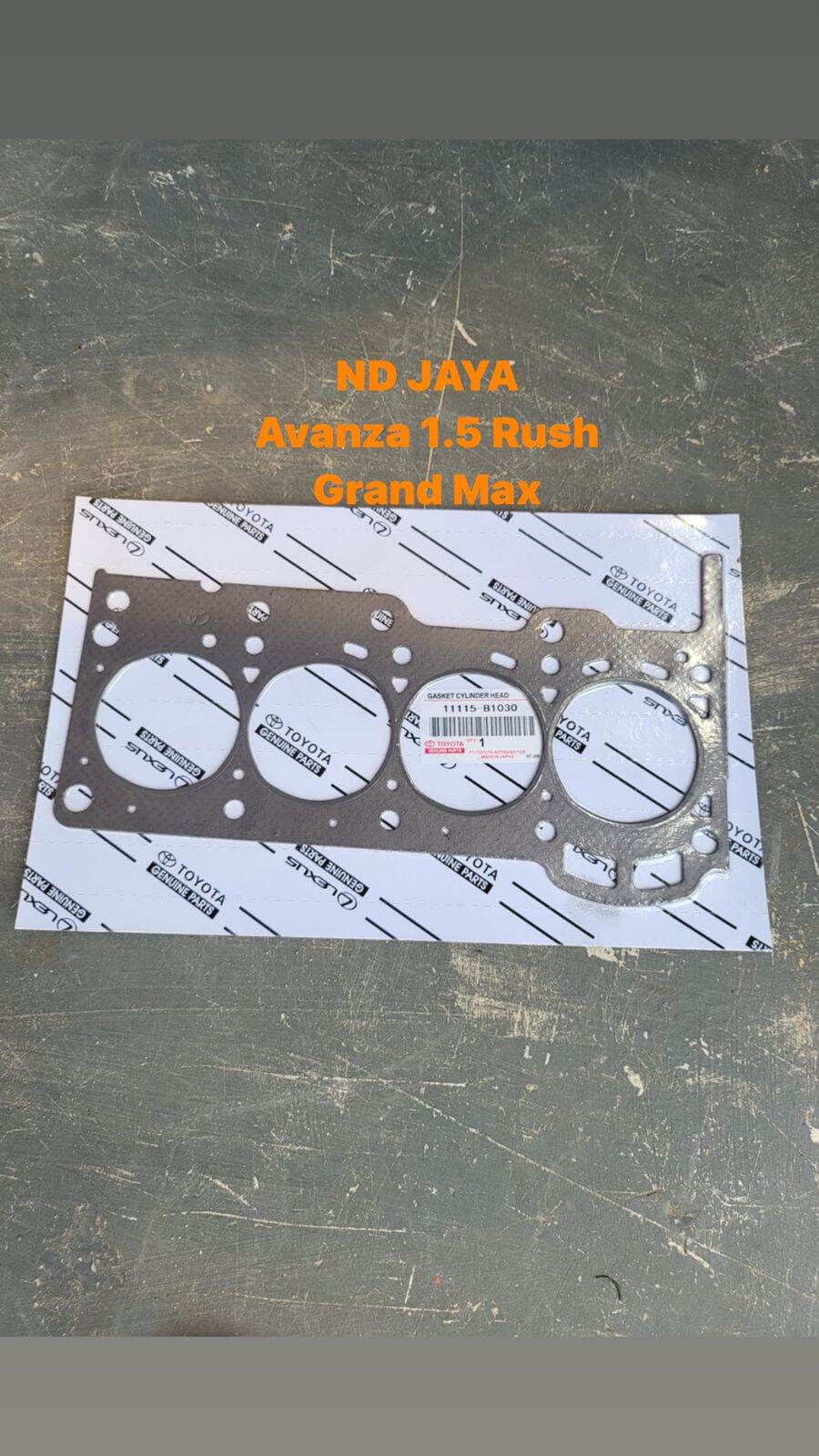 PACKING PAKING CYLINDER HEAD AVANZA 1.5 RUSH GRAND MAX 11115-B1030 ...