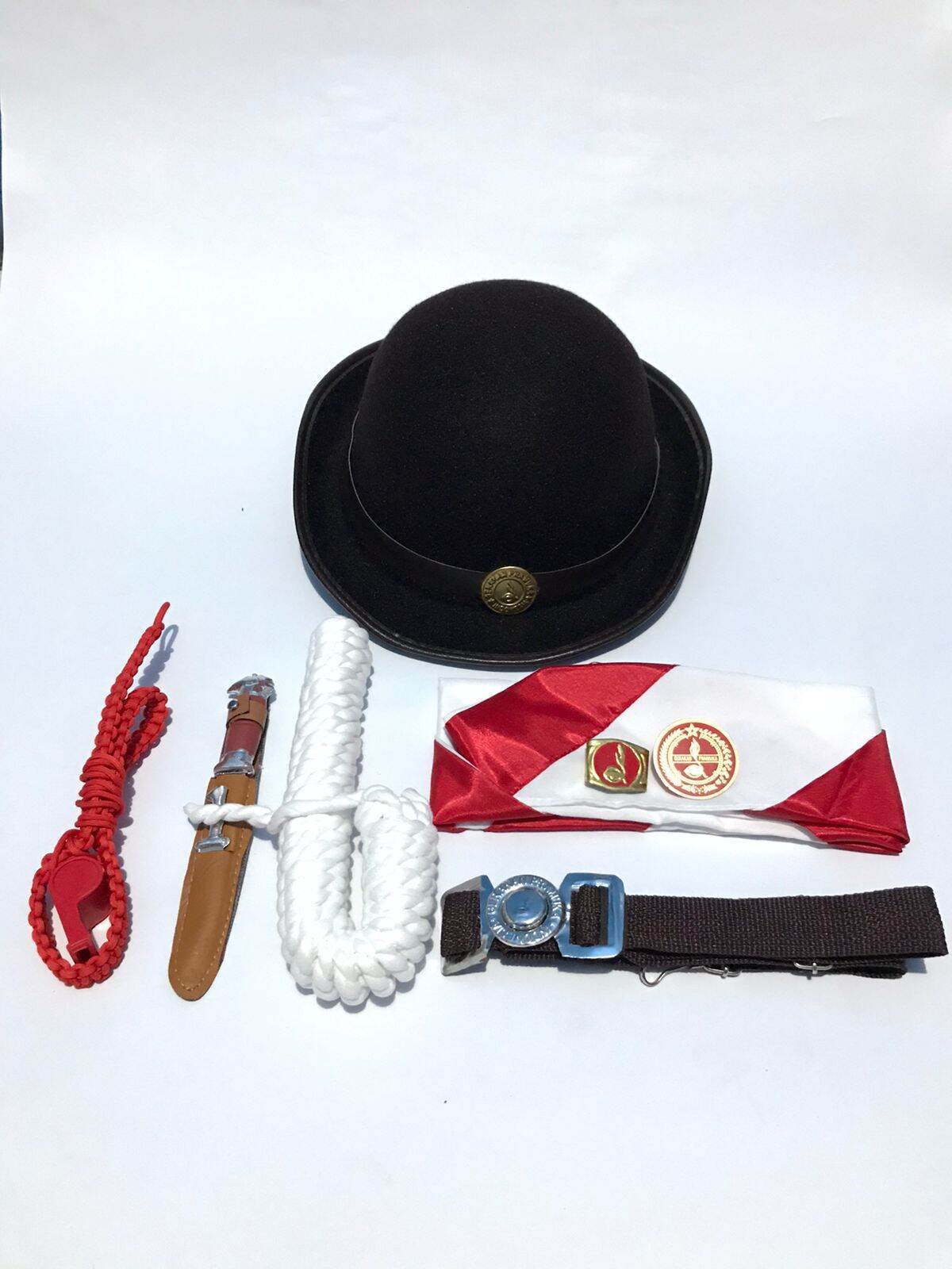 Set alat pramuka perempuan sd 1 Set alat pramuka lengkap Topi boni set ...