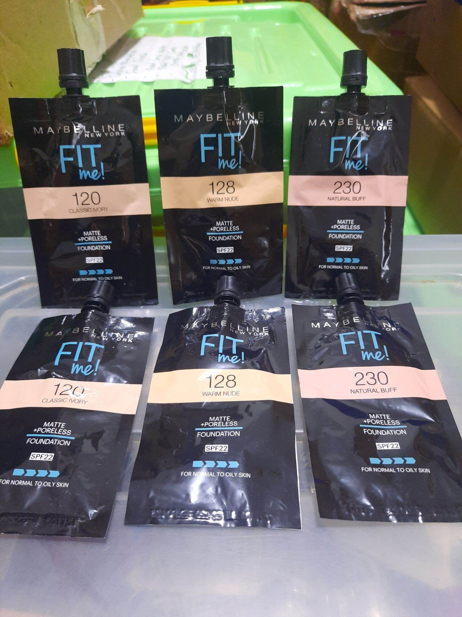 MAYBELLINE FITme! MATTE+PORELESS FOUNDATION SACHET 5ml | Lazada Indonesia