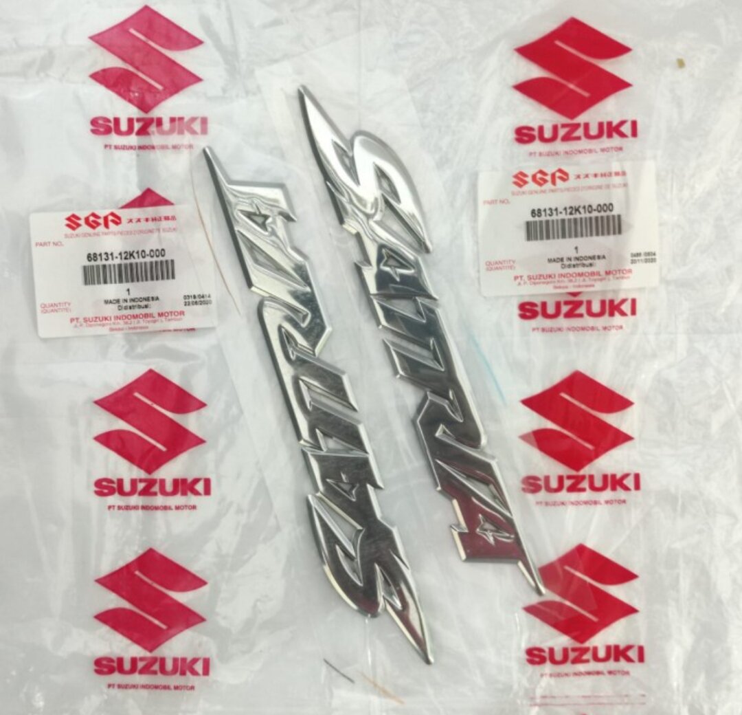 LOGO EMBLEM SIMBOL TULISAN BODY SATRIA FU INJEKSI 150 SGP 68131-12K10 ...