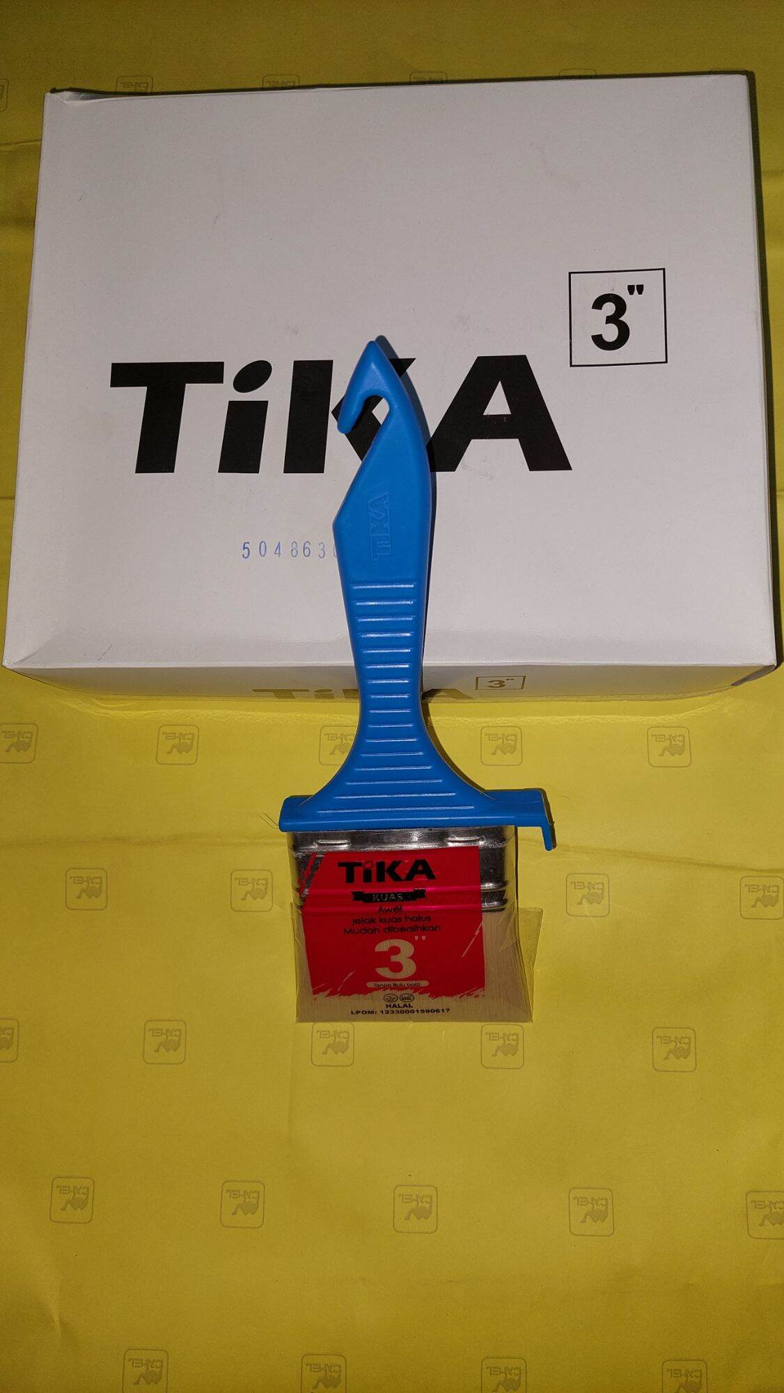 KUAS TIKA 3 inchi 1 DUS ISI 12 PCS / kuas sintetis / kuas halal / kuas ...
