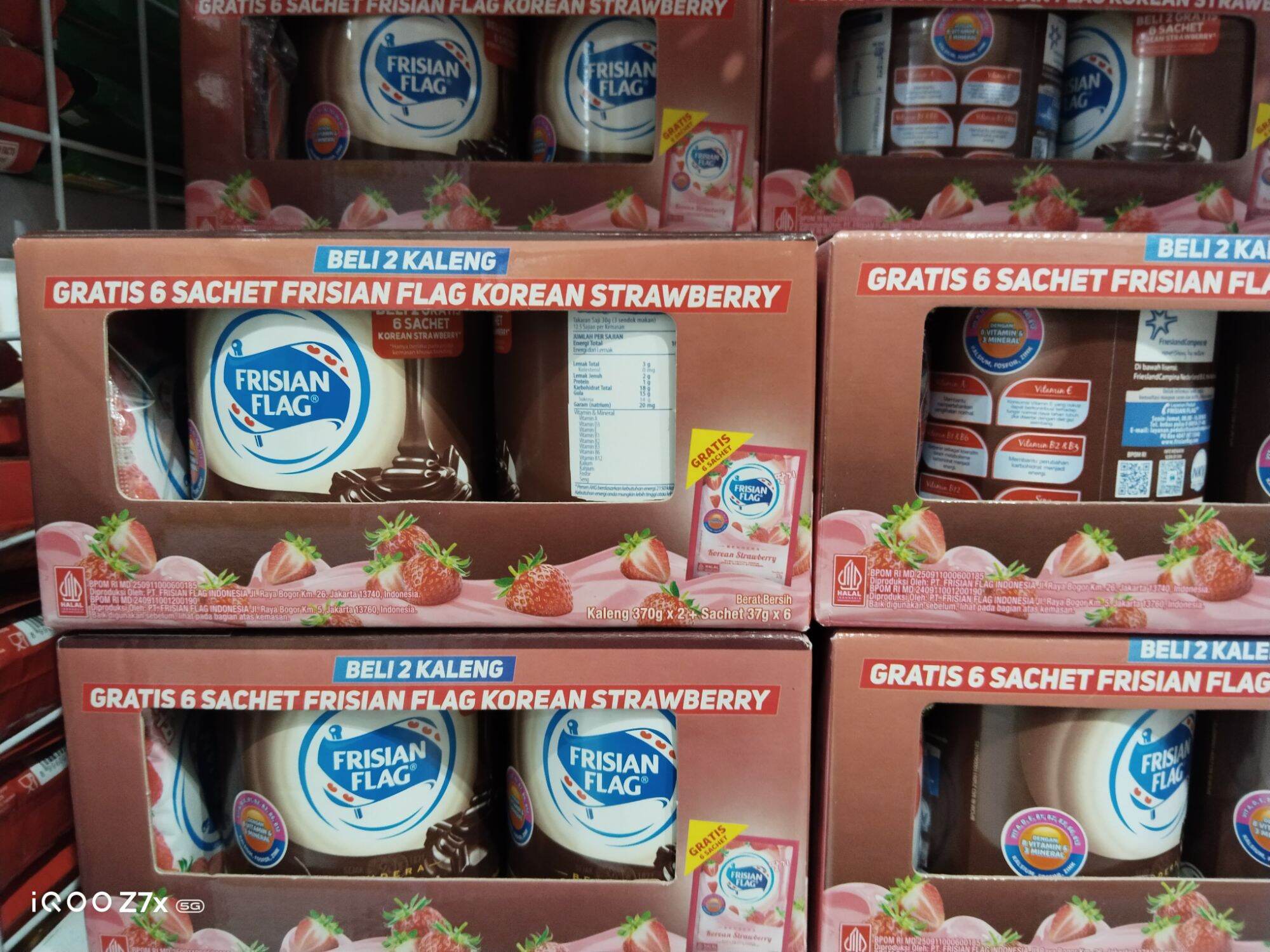 Susu Frisian Flag Kaleng Banded Coklat - Bonus 6 sachet Frisian flag ...