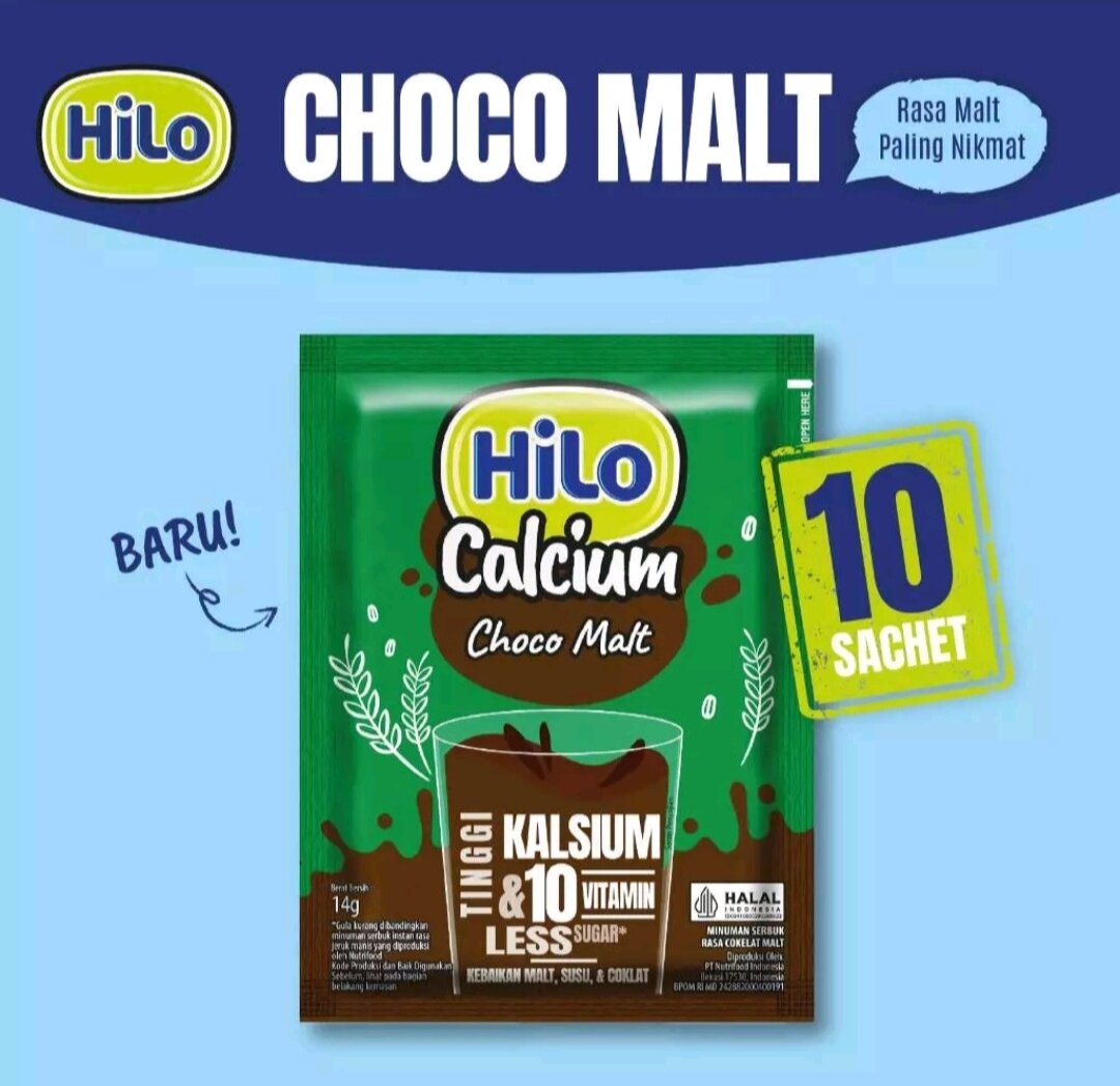 HILO CHOCO MALT HI CALCIUM 10 SACHET | Lazada Indonesia