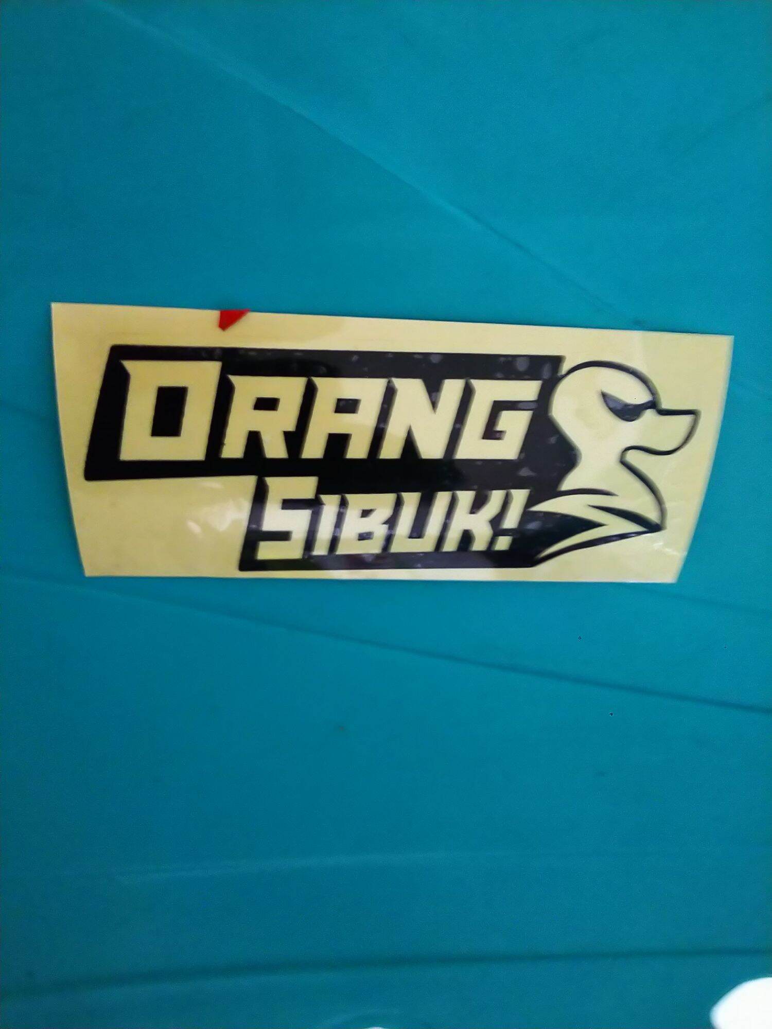 stiker cutiing orang sibuk | Lazada Indonesia