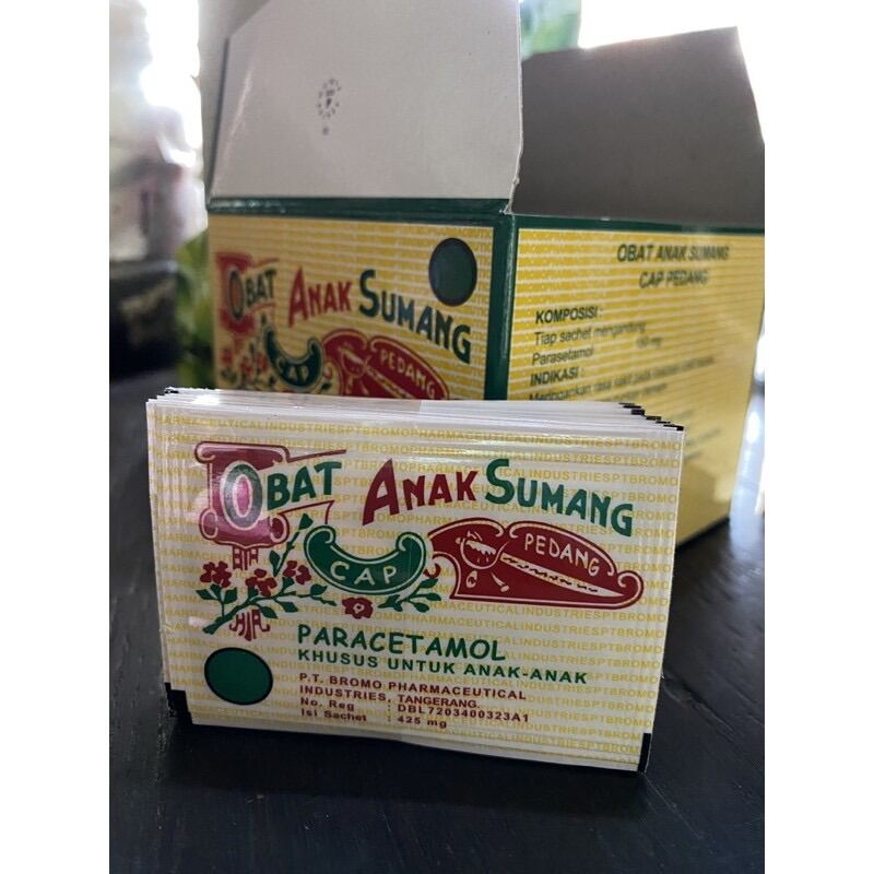 OBAT ANAK SUMANG 1 IKAT ISI 20 SACHET, PARACETAMOL UNTUK PENURUN DEMAM ANAK ANAK | Lazada Indonesia