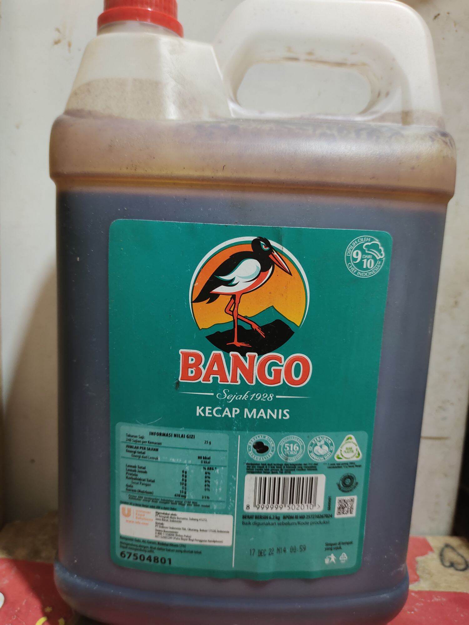 Kecap Manis BANGO Kompan(berat bersis 6,2 kg) | Lazada Indonesia