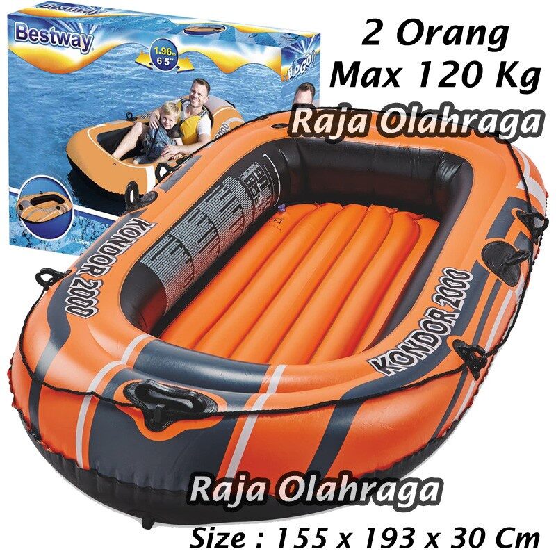 bestway perahu karet 2 orang hydro force Raft | Lazada Indonesia
