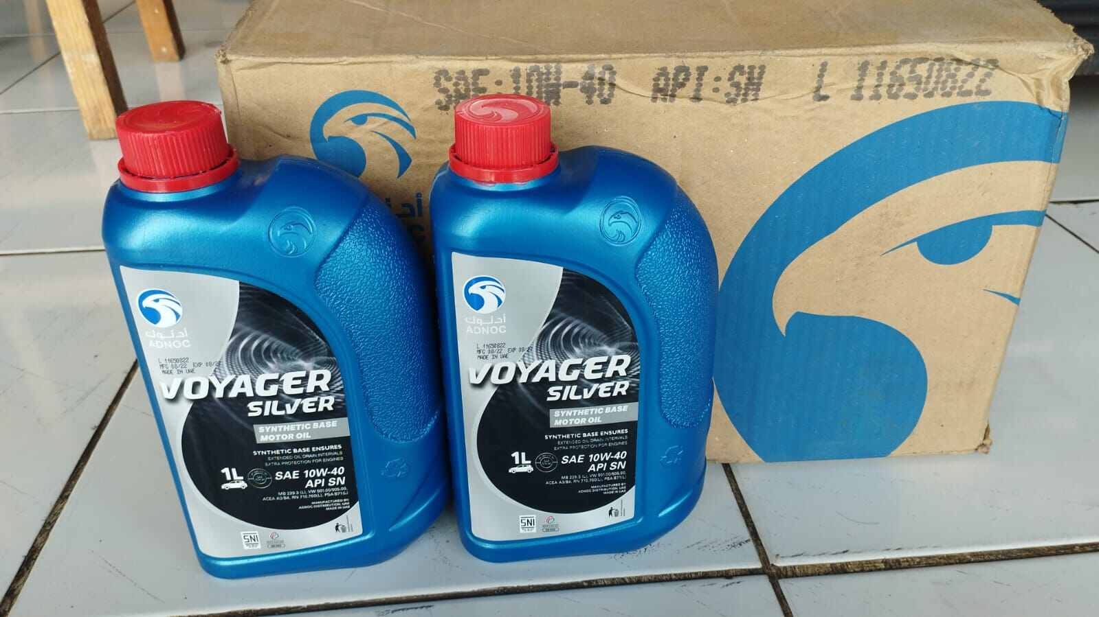 Oli Synthetic Adnoc Voyager Silver 10w-40 | Lazada Indonesia