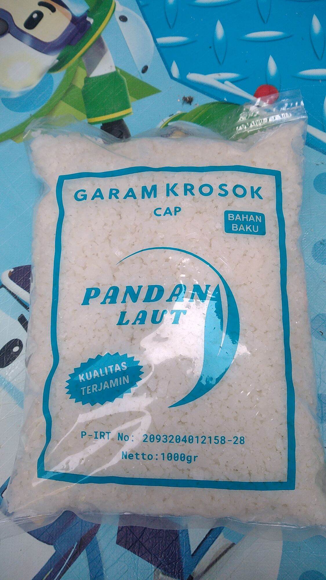 garam krosok cap pandan laut kemasan 1kg| garam kasar | garam ikan ...