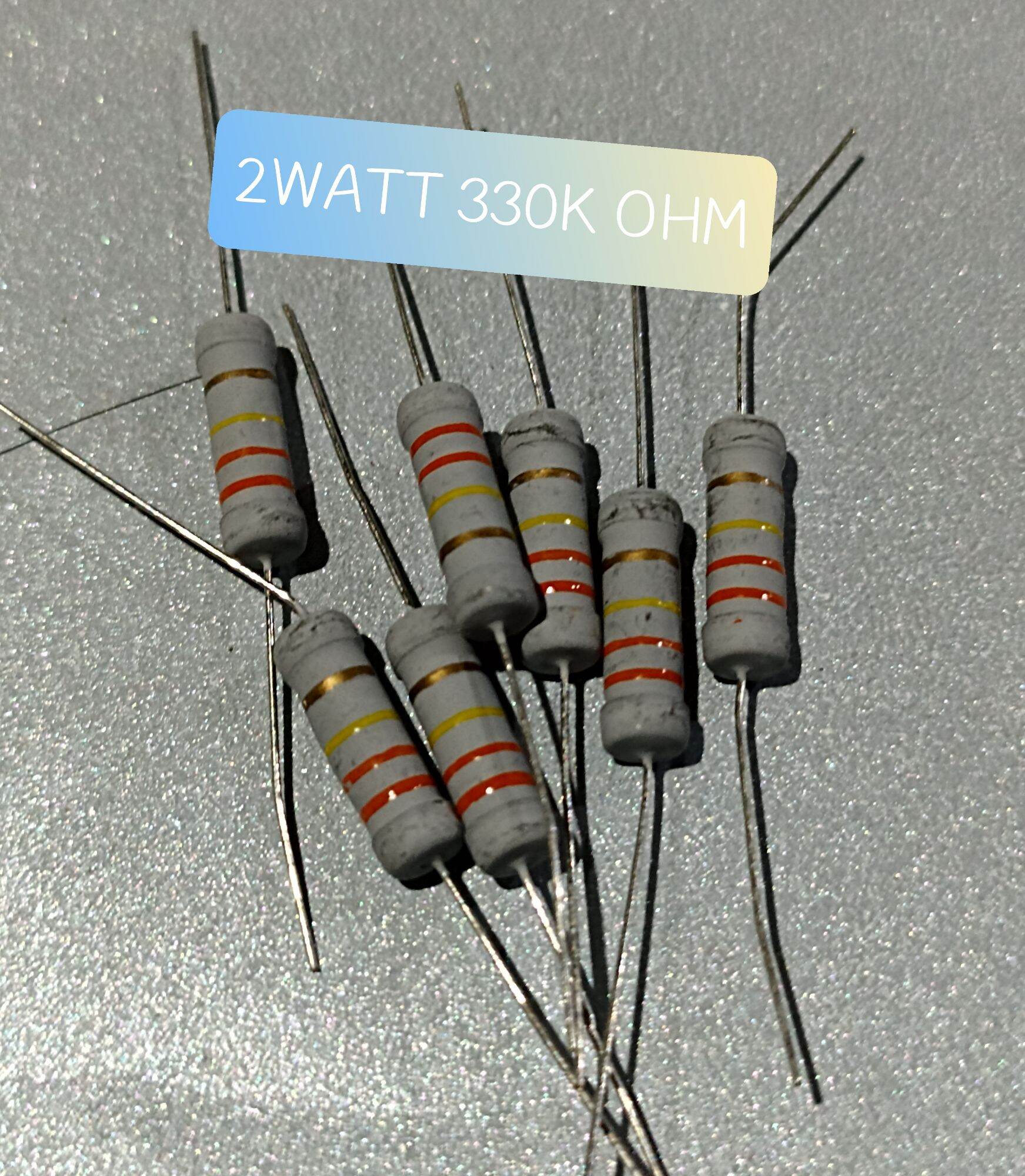 10BUAH RESISTOR 2WATT 330K OHM 2 WATT 330KOHM 2 WATT 330K OHM 2W | Lazada Indonesia