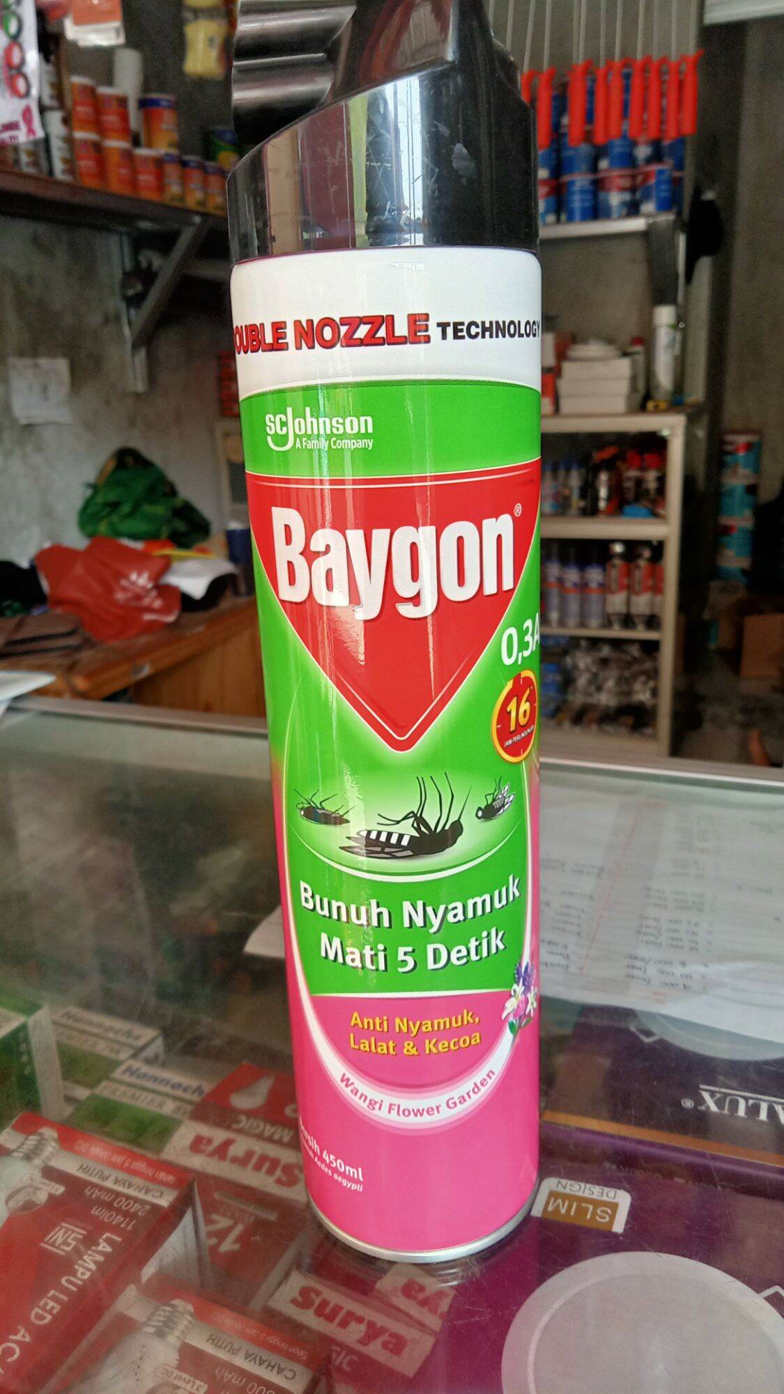 Baygon Aerosol 450ml Doeble nozzle | Lazada Indonesia