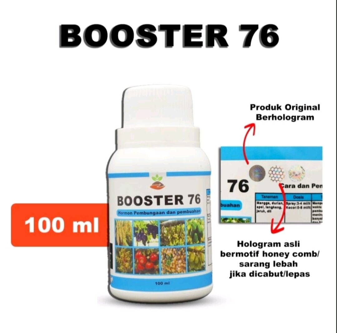 BOOSTER 76 Kemasan 100 ml / Pupuk Organik Cair Pembesar, Pelebat ...