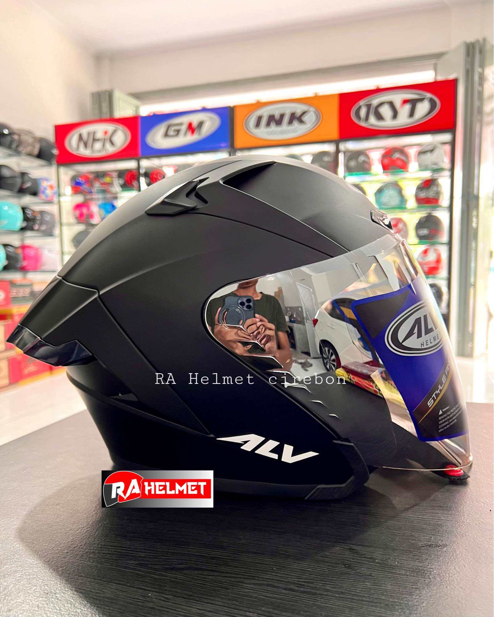 HELM ALV ULTRON PRO WARNA HITAN DOF HELM HALF FACE TERBARU STANDAR SNI ...