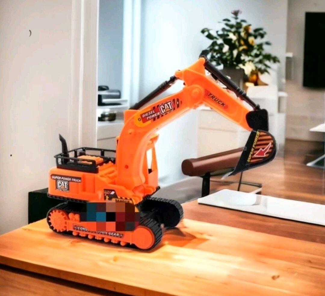 Mainan Kendaraan Truk Konstruksi Construction Truck model Excavator ...