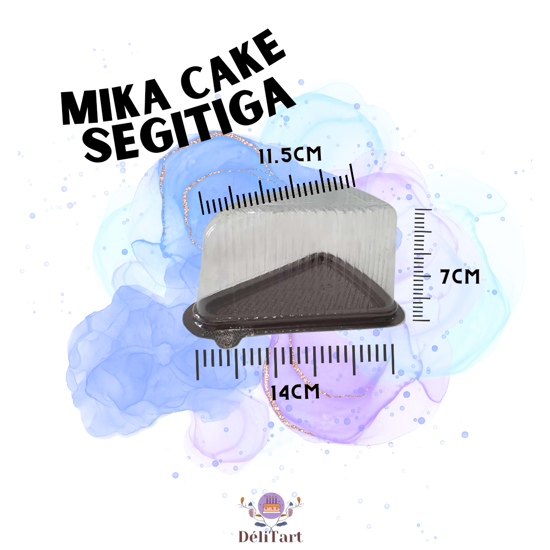 Mika Kue segitiga / cake tray segitiga / Mika mille CREPES (10PCS ...