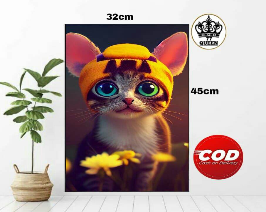 POSTER TEMA GAMBAR KUCING/POSTER DINDING GAMBAR KUCING/POSTER GAMBAR ...