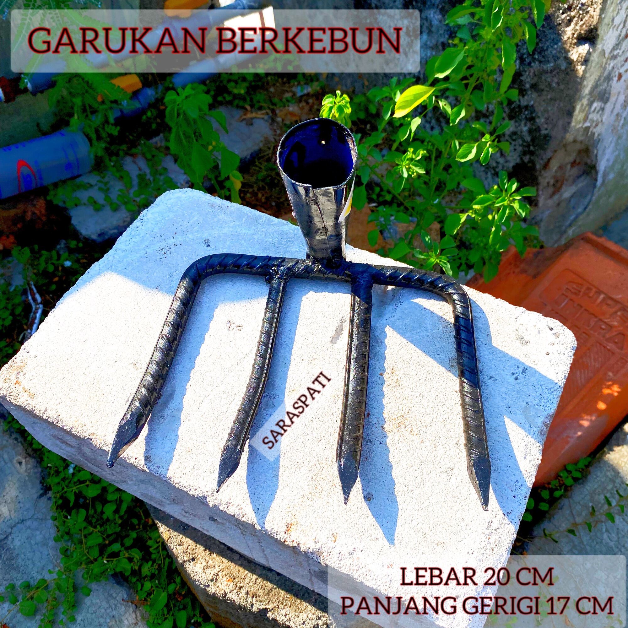 ALAT BERKEBUN GARUKAN TANAH FULL BESI - GARUKAN PEMBERSIH SAMPAH ...