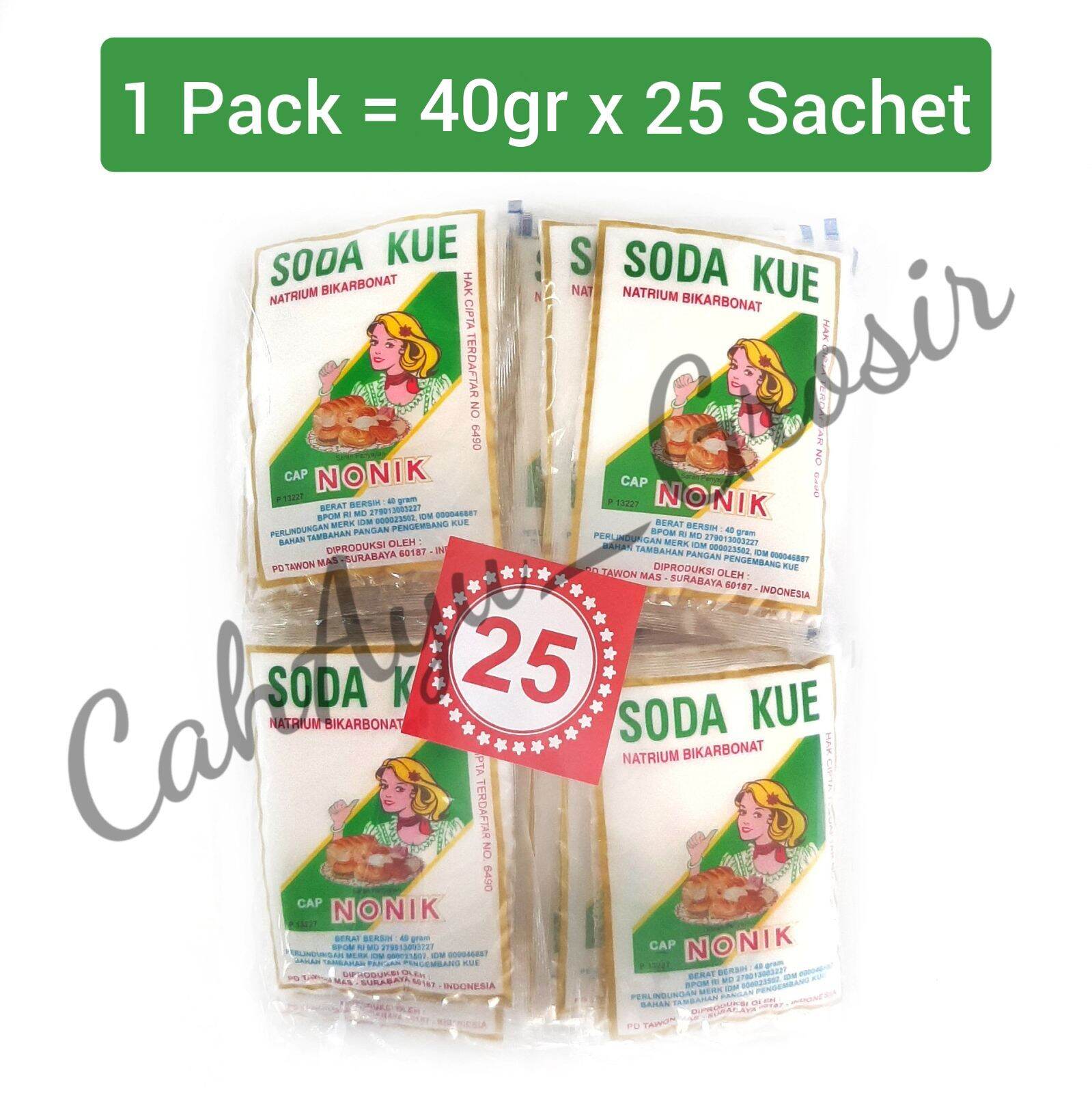 Soda Kue cap Nonik 40gr (1 Pack) - Baking Soda | Lazada Indonesia