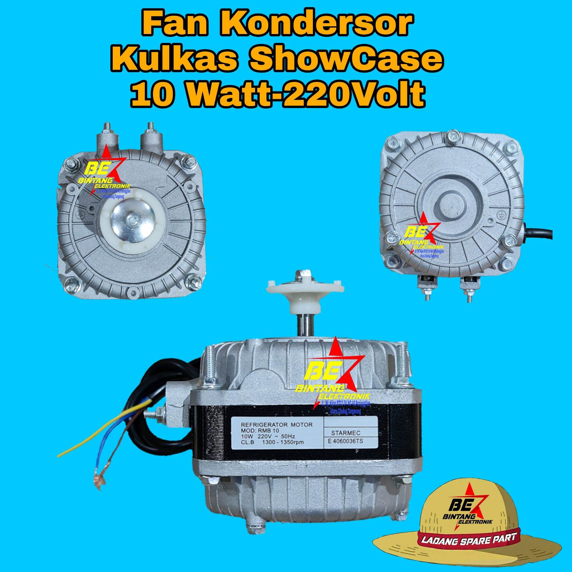 Fan Motor Condensor Kulkas Showcase 10 watt Dinamo Kondensor Show Case 10w 220 Volt | Lazada ...