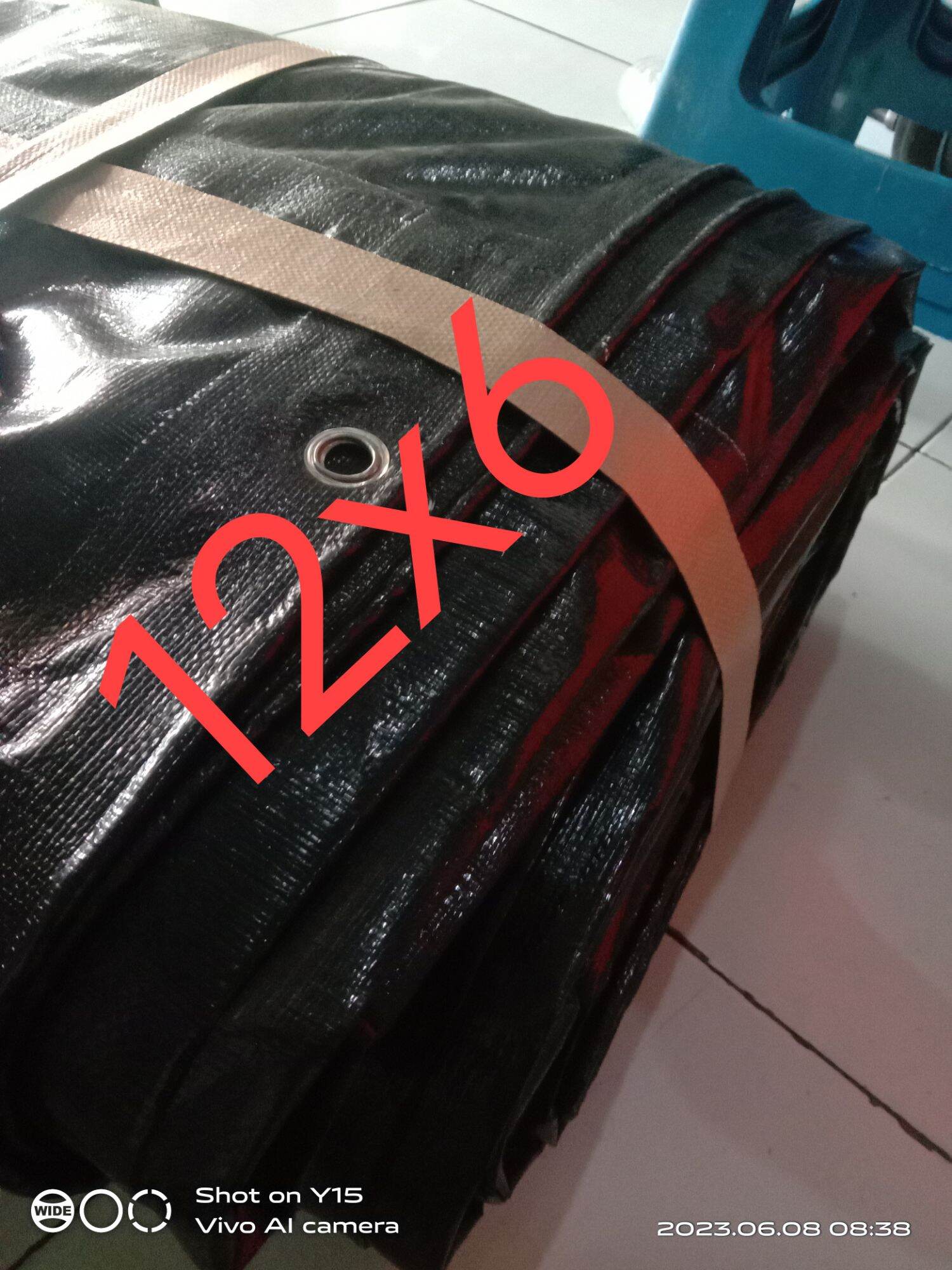 terpal plastik A12 hitam sakura ukuran 9x6 dan 6x6 dan 5x6 dan 8x6 dan ...