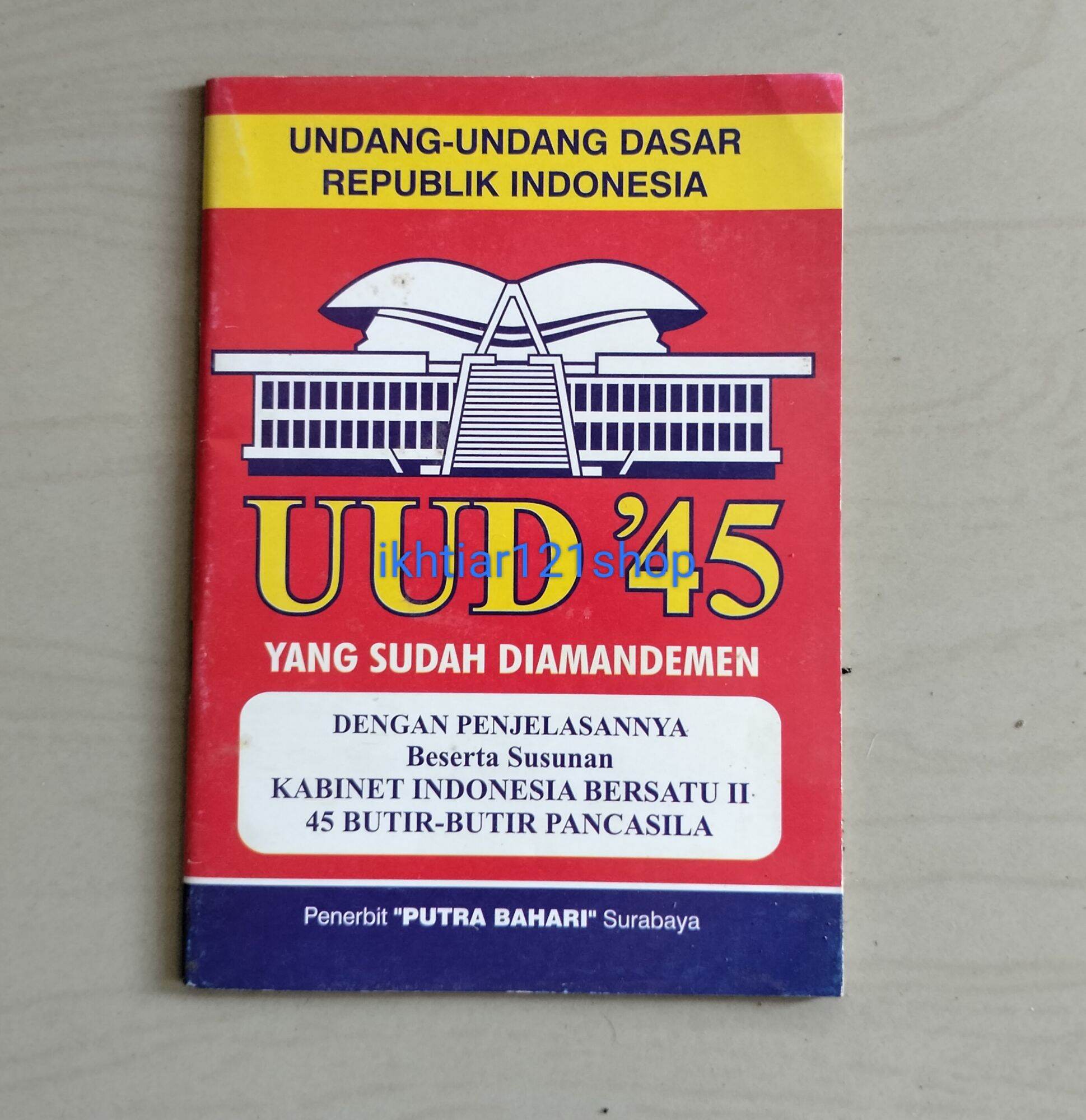Buku undang -undang 1945 ukuran kecil | Lazada Indonesia