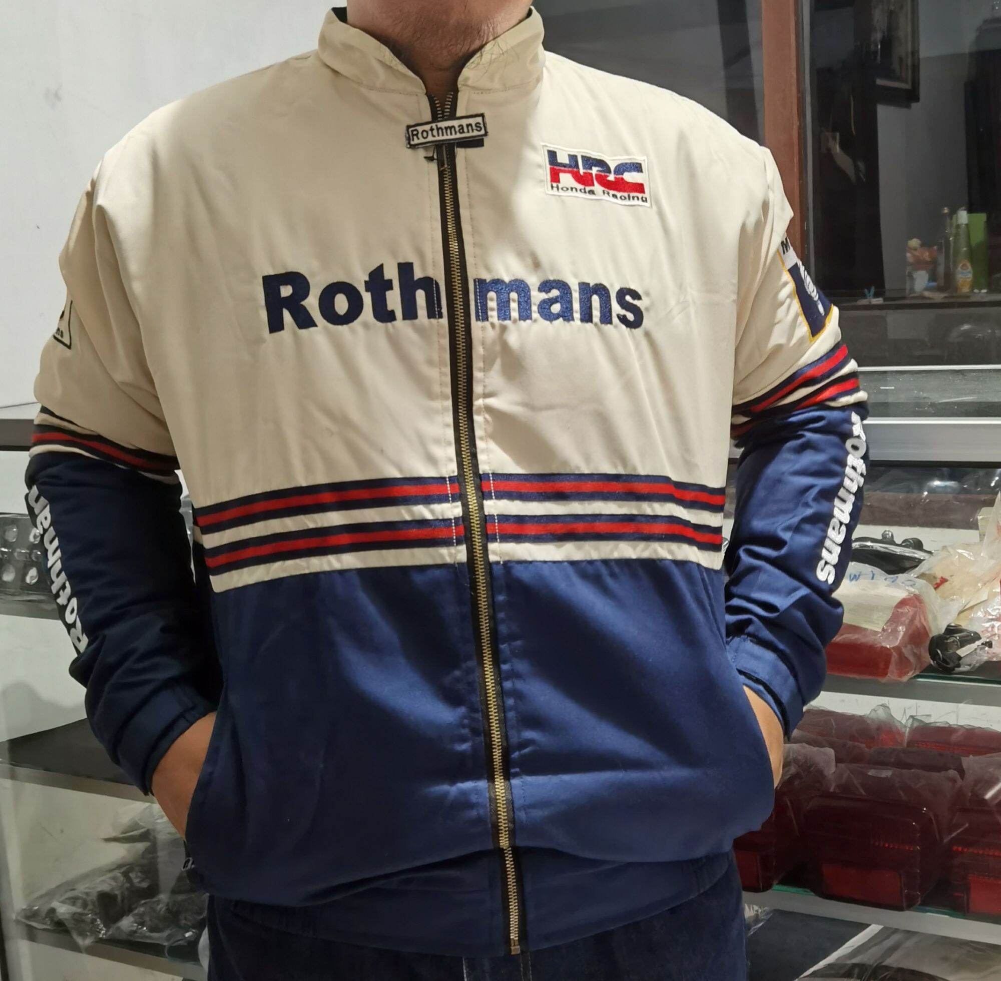 Jaket Rothmans Honda HRC Vintage Sport Klasik Bahan Premium | Lazada Indonesia