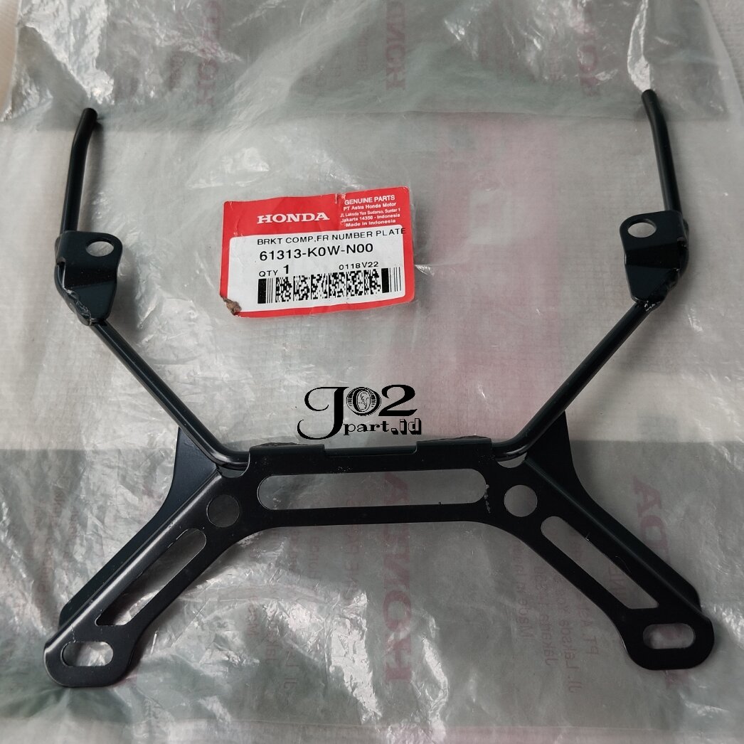 61313K0WN00 Besi bracket breket dudukan plat nomor depan ADV 150 ...