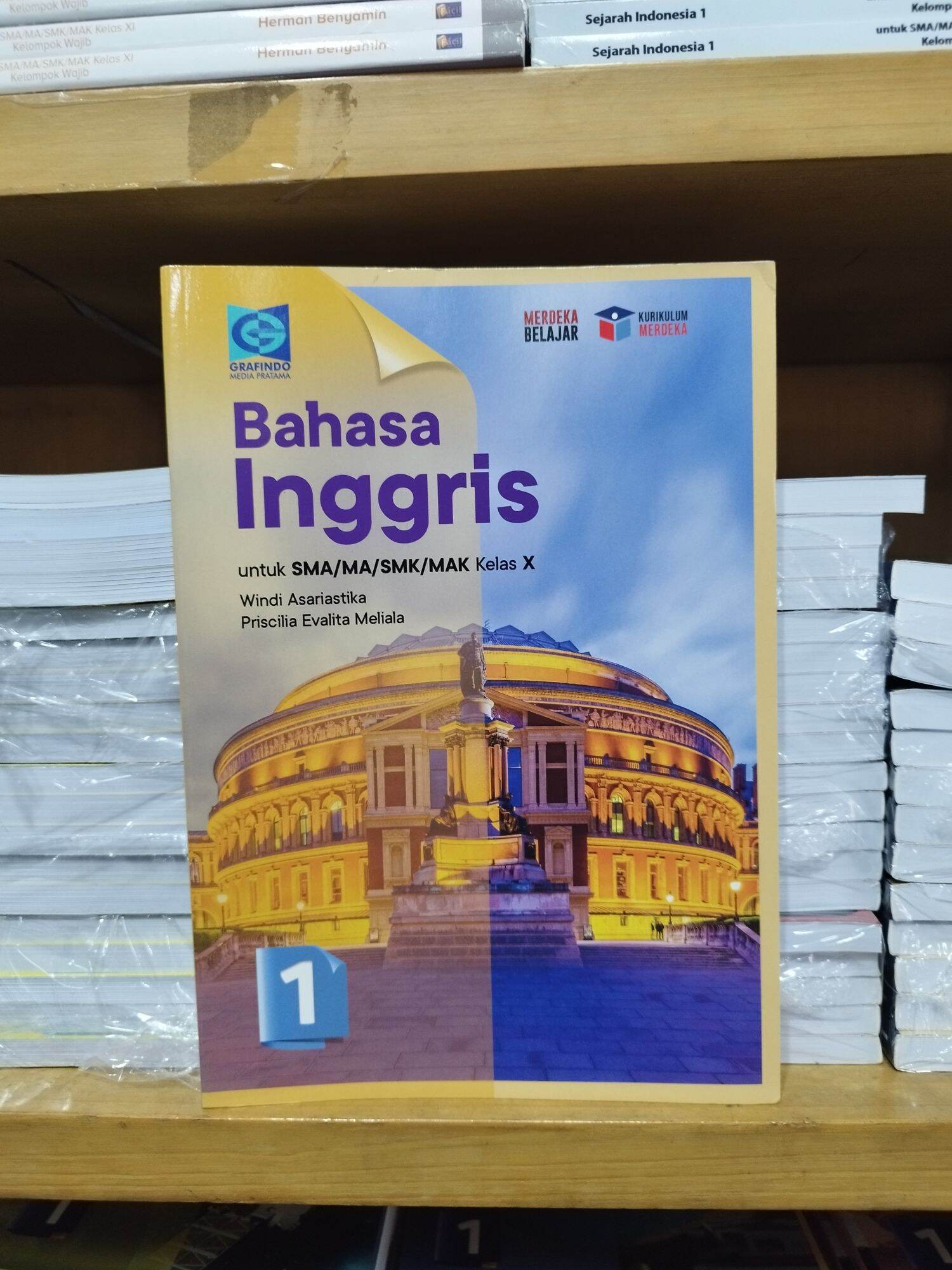 Buku Pelajaran Bahasa Inggris sma ma kelas 1 10 X, 2 11 XI, 3 12 XII Kurikulum Merdeka Grafindo ...