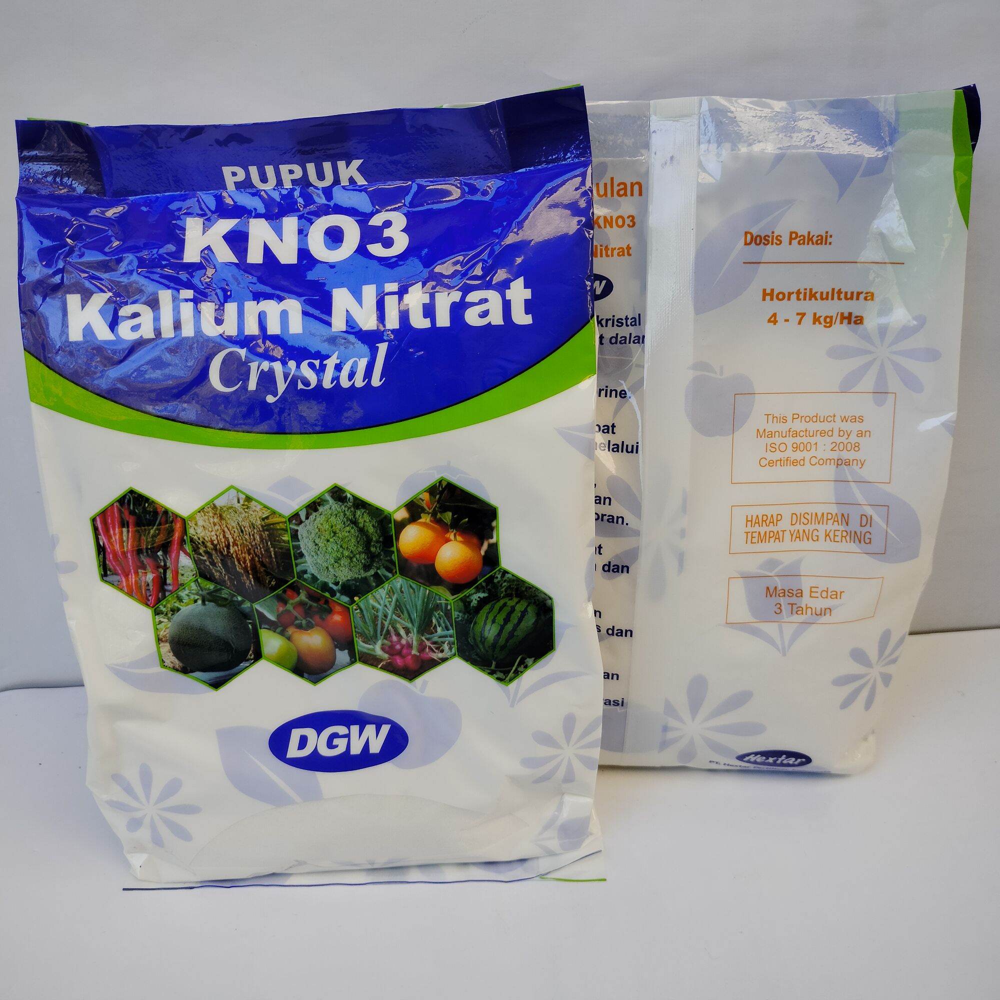 Pupuk KNO3 Kalium Nitrat Crystal 1Kg KNO Putih Nitrogen 13% Kalium 46% ...