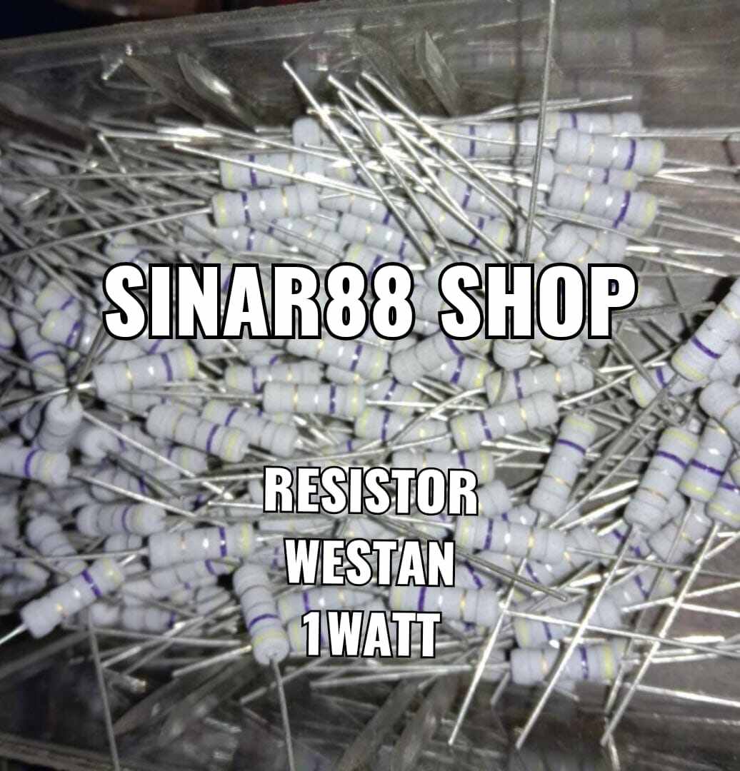 RESISTOR 0.47ohm 0.47 ohm 1w 1 Watt WESTAN KOMPONEN FUSE SEKRING ...