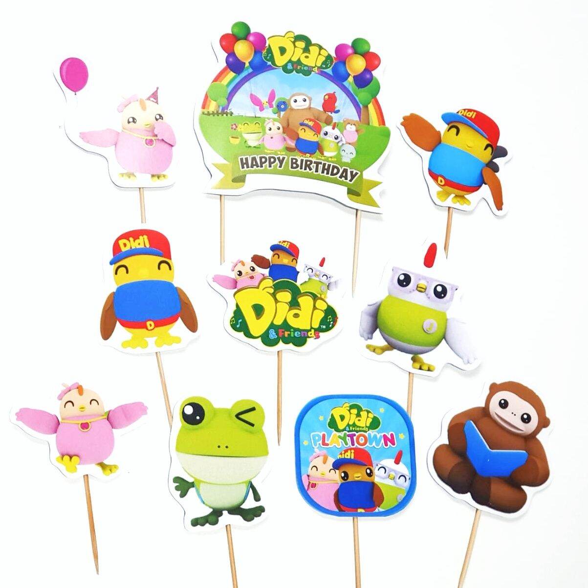 Didi And Friends Birthday Cake Topper 1 set | Lazada Indonesia