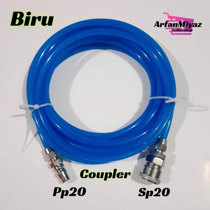 Selang Angin Kompresor 5 - 20 Meter Plus Coupler Sp20+pp20 Selang Angin ...