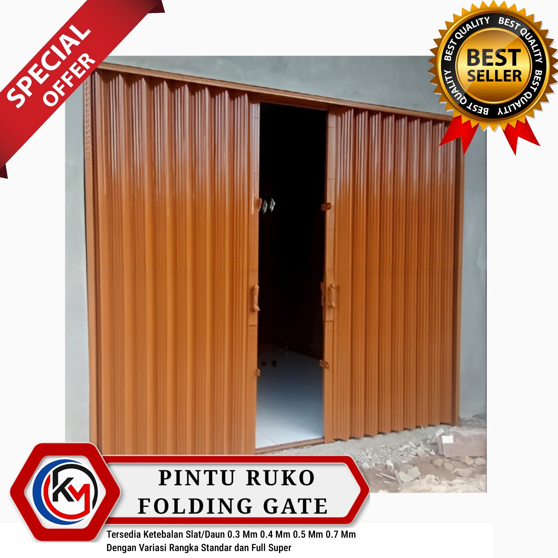 Rolling Door Folding Gate SNI Pintu Pengaman Ruko Bergaransi Rangka ...