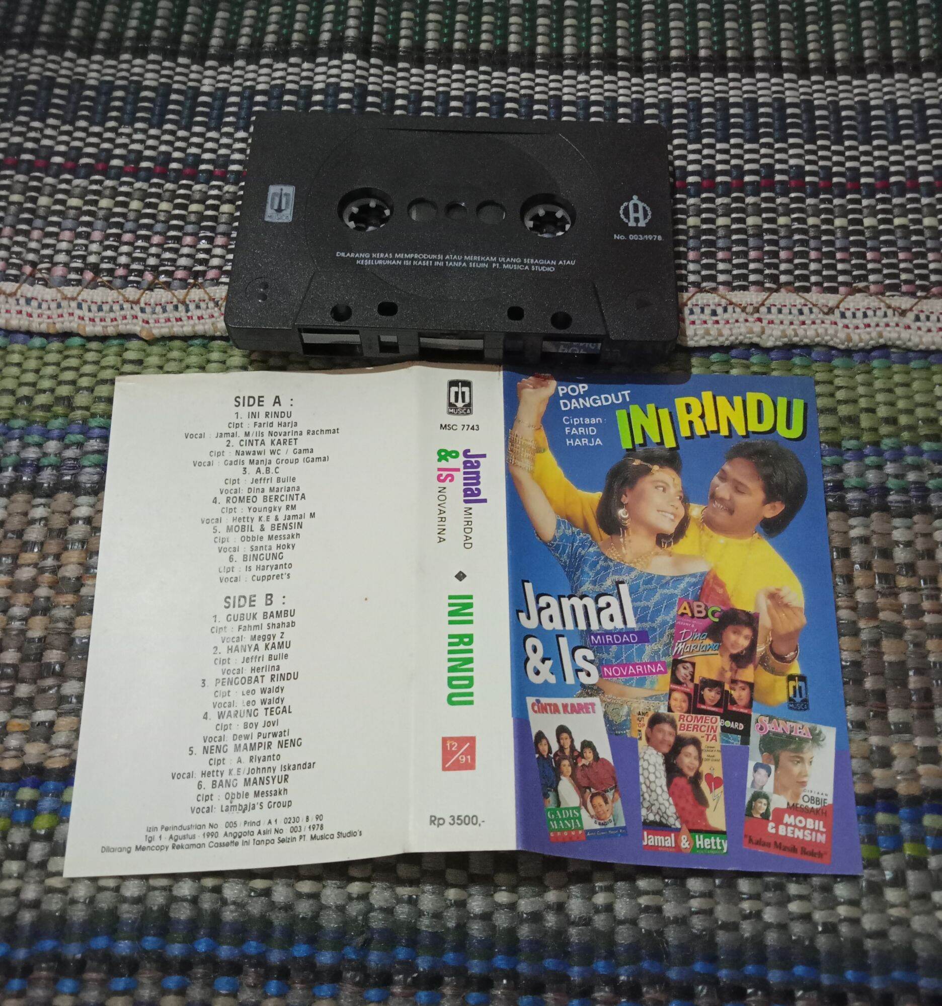 Kaset pita Seleksi Pop Dangdut hits Jamal Mirdad & Is Novarina 'ini rindu' | Lazada Indonesia
