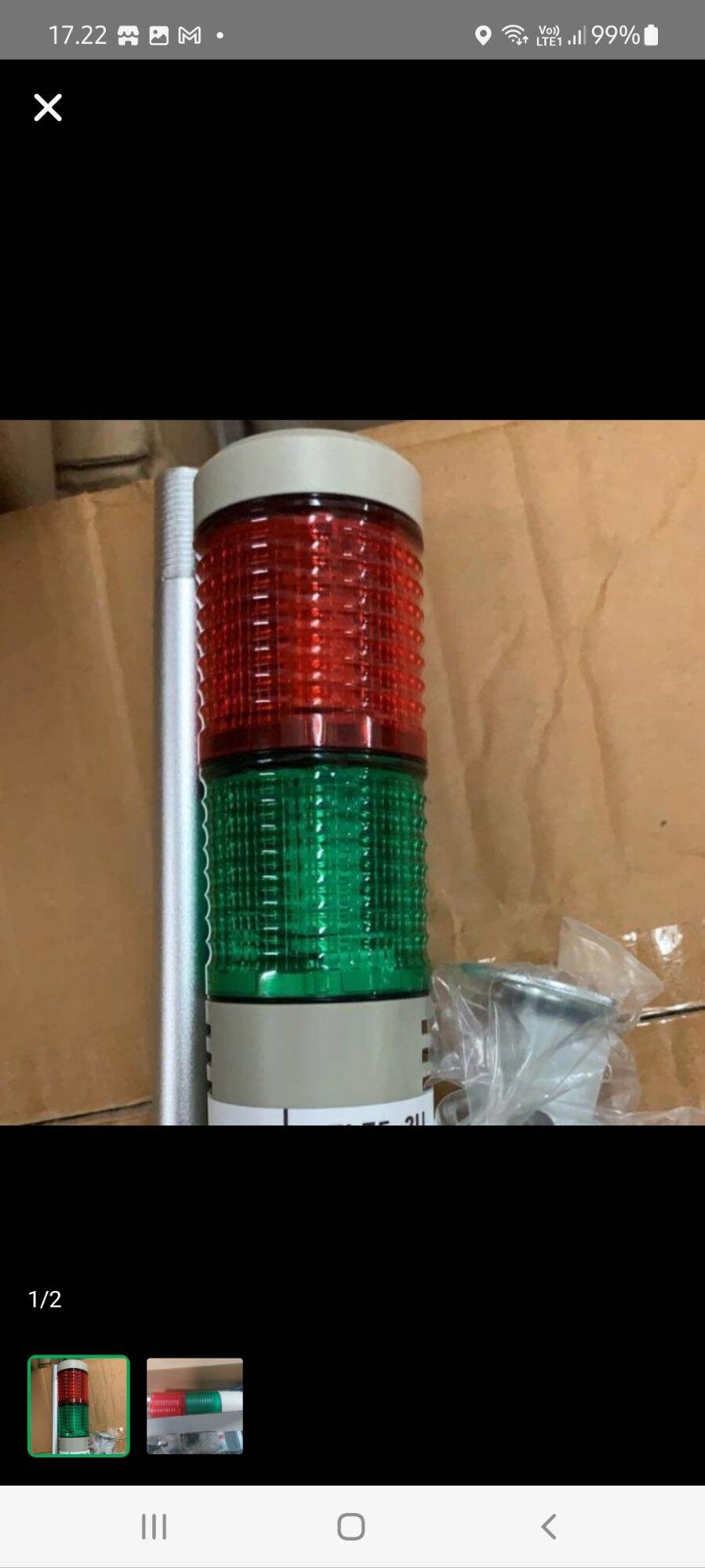 Lampu Tower 2 warna Ewig bisa listrik rumahan 220v dan 24vdc | Lazada ...