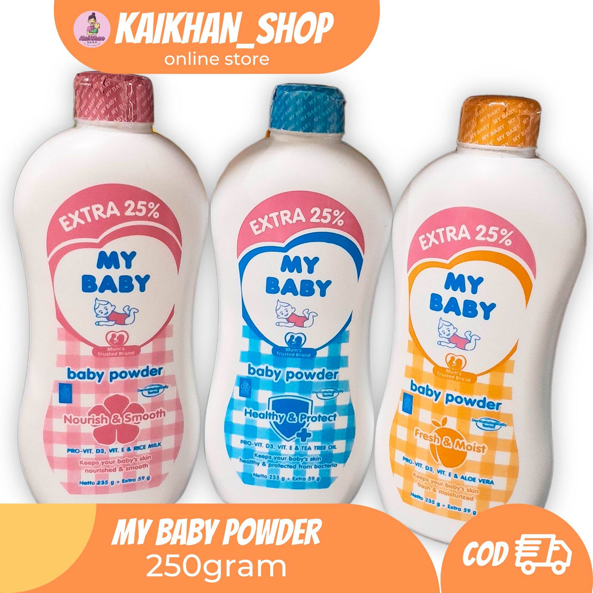 My Baby Powder Fresh Fruity / Soft Gentle / Sweet Floral - 250gram ...