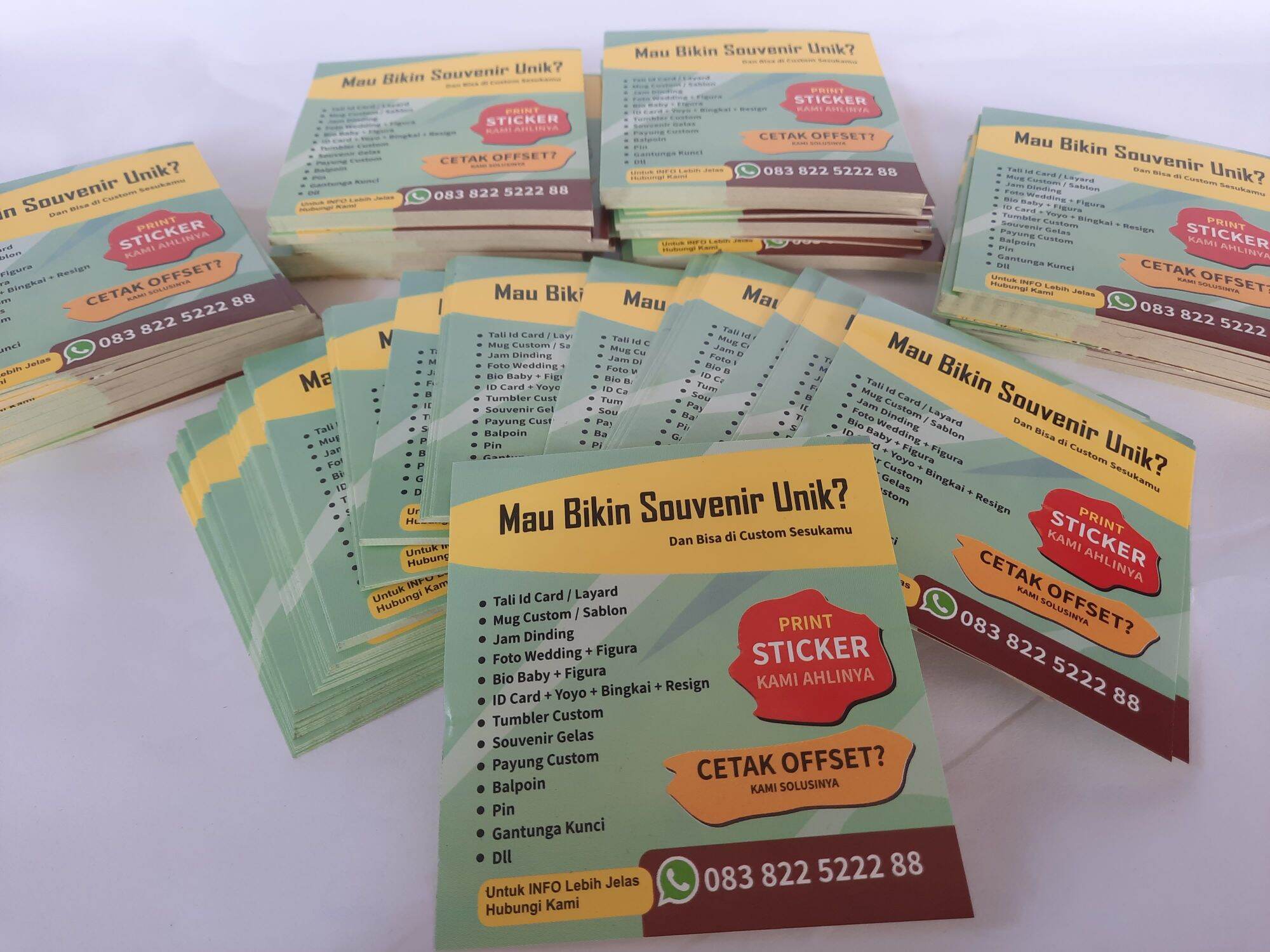 cetak sticker Cromo A3+ potong kota atau segi empat ukuran dan gambar ...