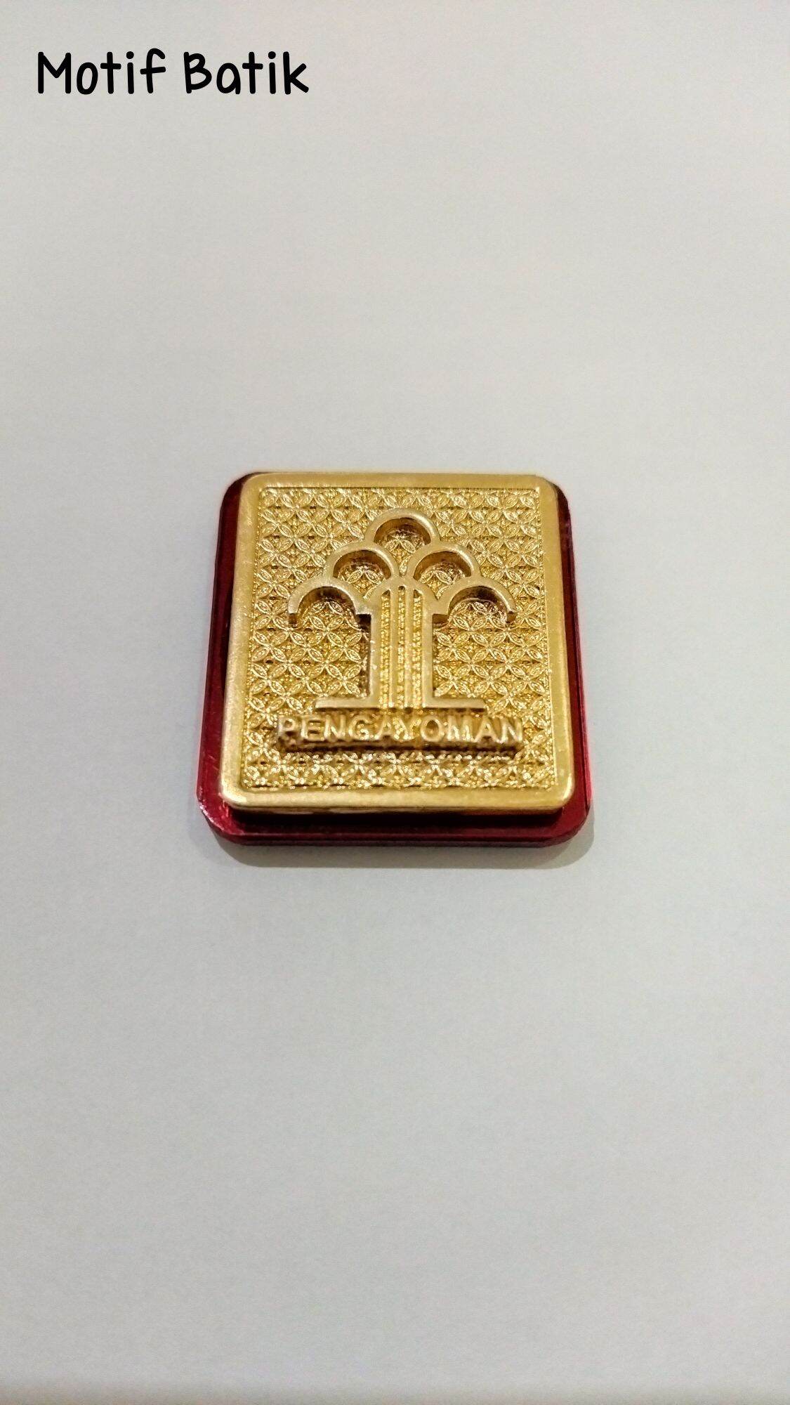 PIN PENGAYOMAN KEMENKUMHAM SEPUH GOLD ASLI (kuningan, mirror, paku ...