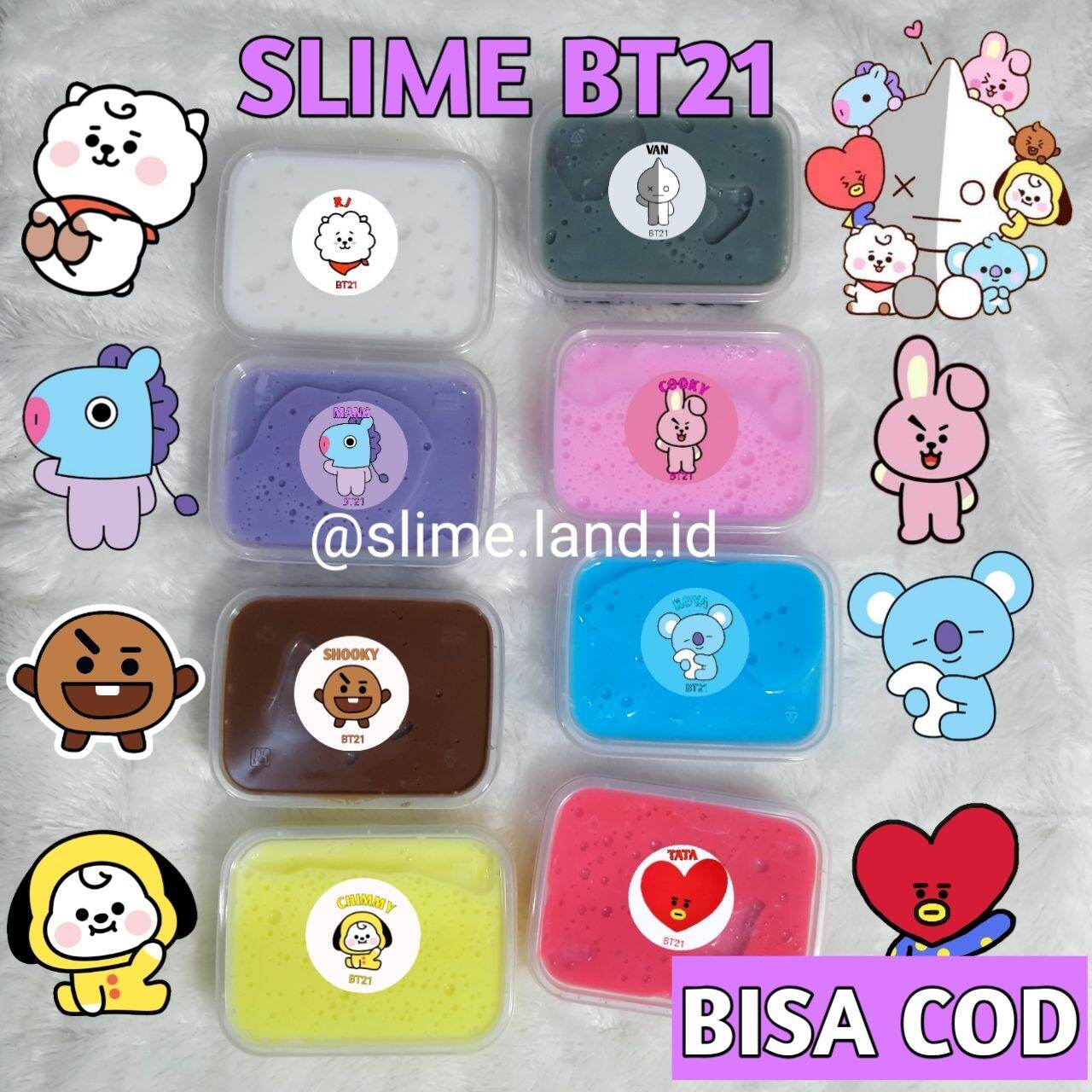 SLIME BT21 200ML BY SLIME.LAND.ID / SLIME MURAH | Lazada Indonesia