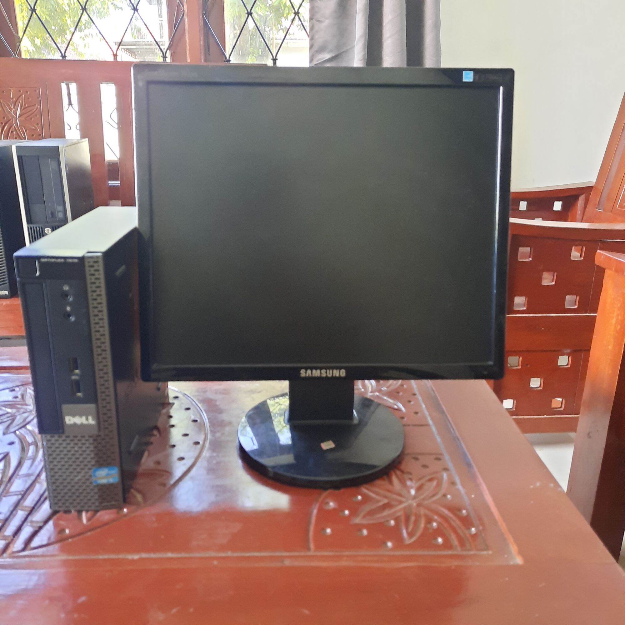 1Set PC/CPU Dekstop Mini Core i7-2600 Ram 4gb Hdd 500gb Monitor 17inch ...