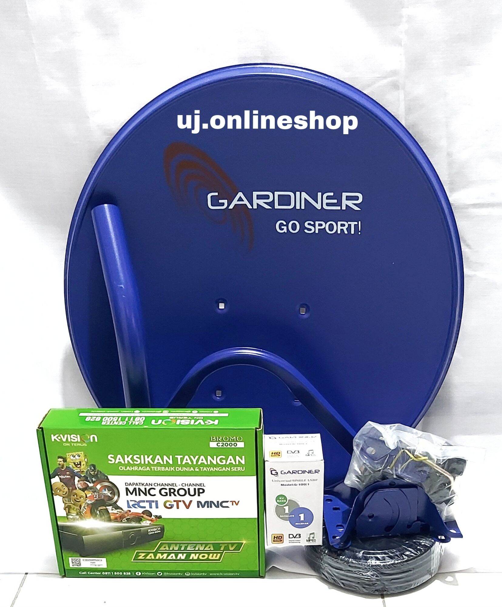 parabola gardiner paket lengkap kvision bromo - receiver bromo ...