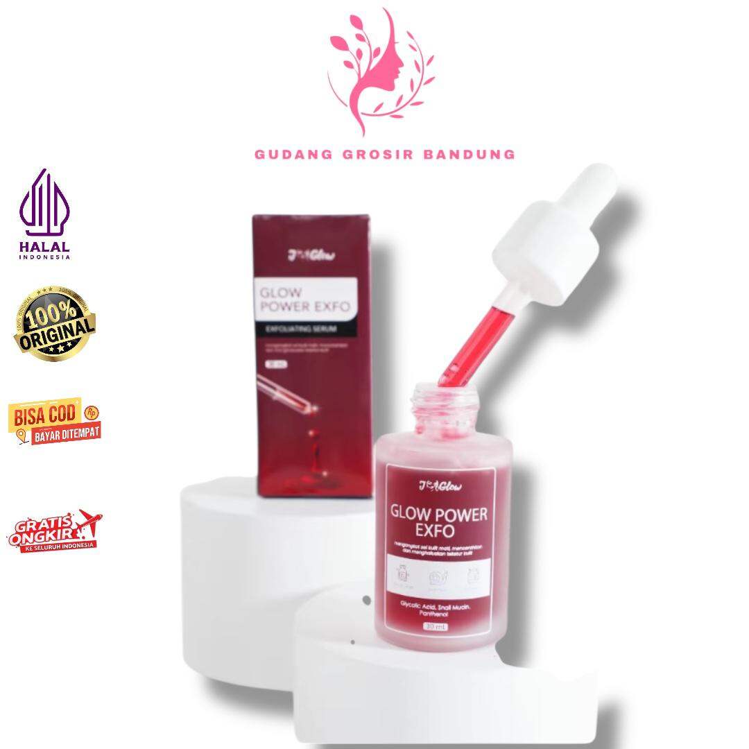 JGLOW - Glow Power Exfo Serum Exsfoliasi - Membantu memudahkan Flek ...