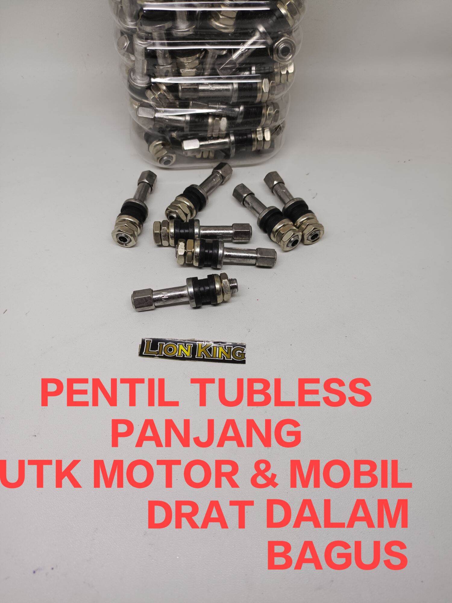 PENTIL TUBLES KEPALA PENTEL TUBELES PANJANG 48MM UNTUK MOTOR DAN MOBIL ...