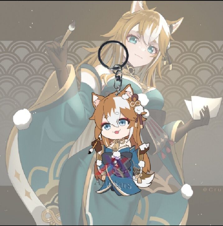 gantungan kunci genshin impact Mrs hina /. gantungan kunci character ...