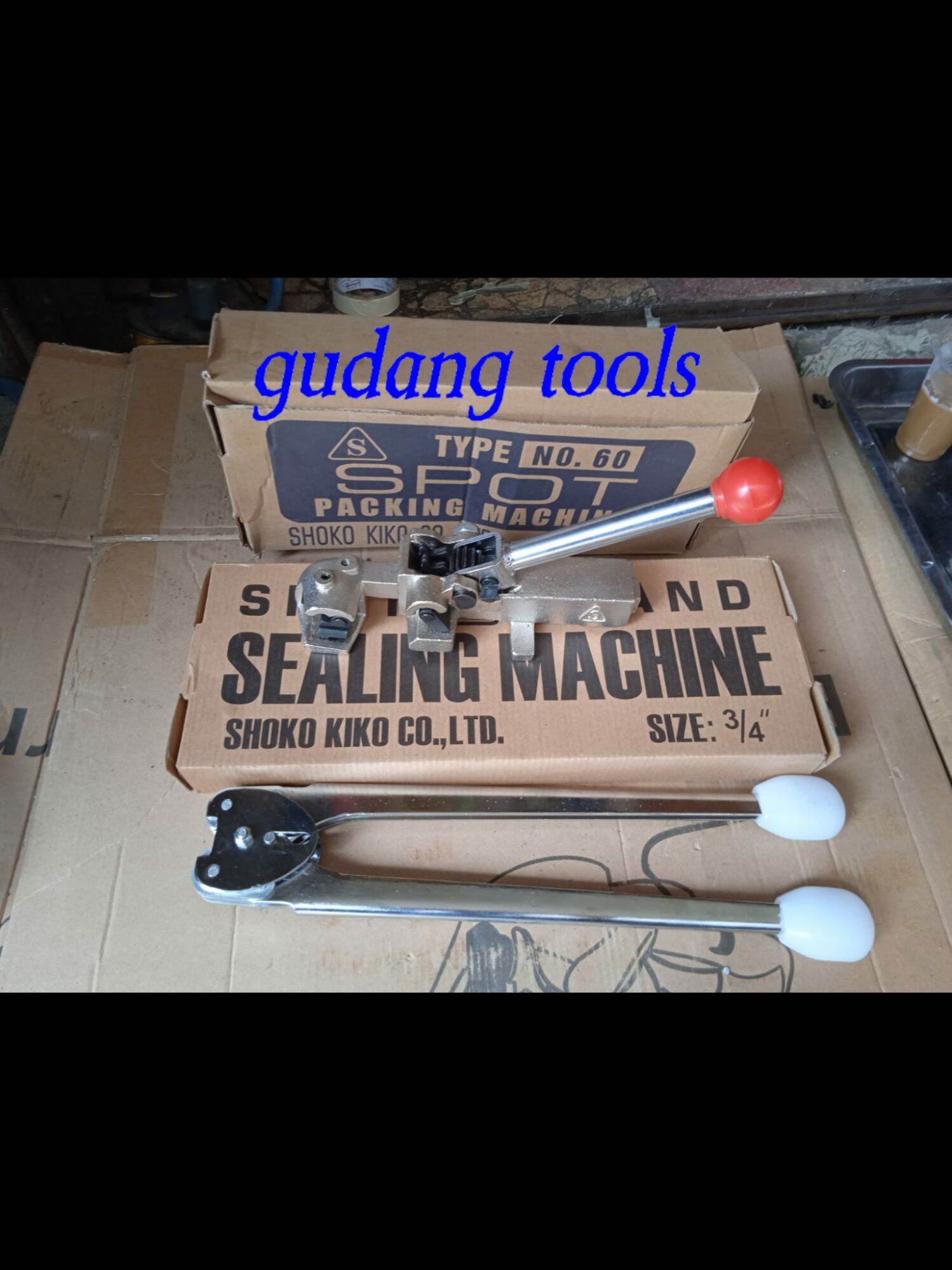 SPOT HAND STRAPPING BAND TOOL 3/4" dan 5/8" Poly set alat packing ...