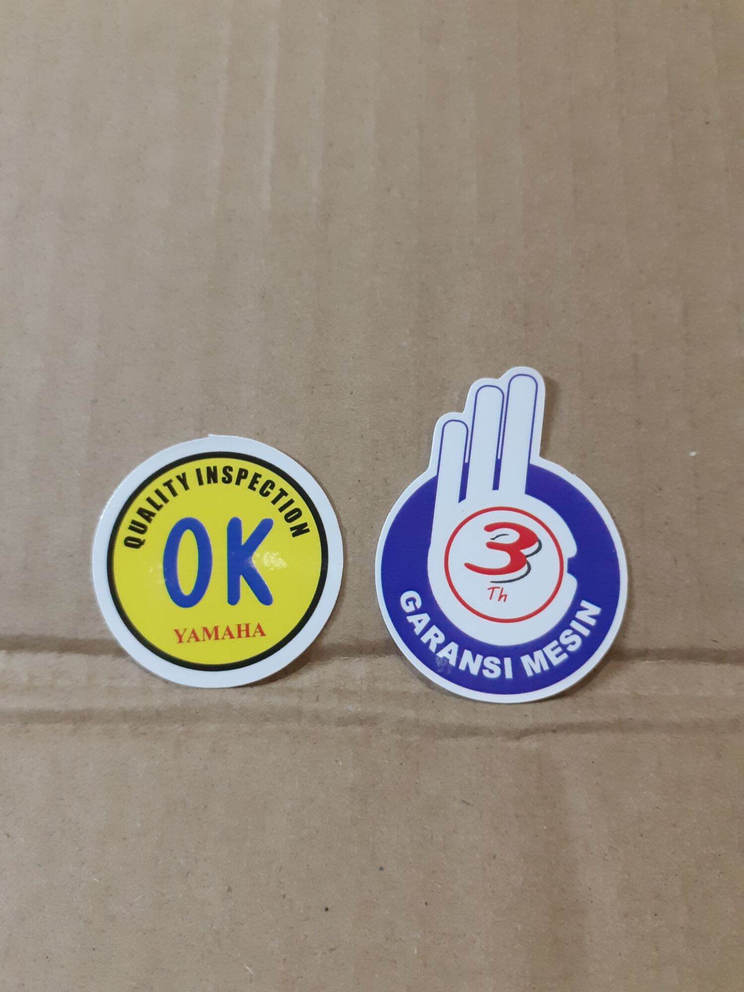 Sticker Stiker Inspeksi Yamaha Garansi 3 Tahun Ok | Lazada Indonesia
