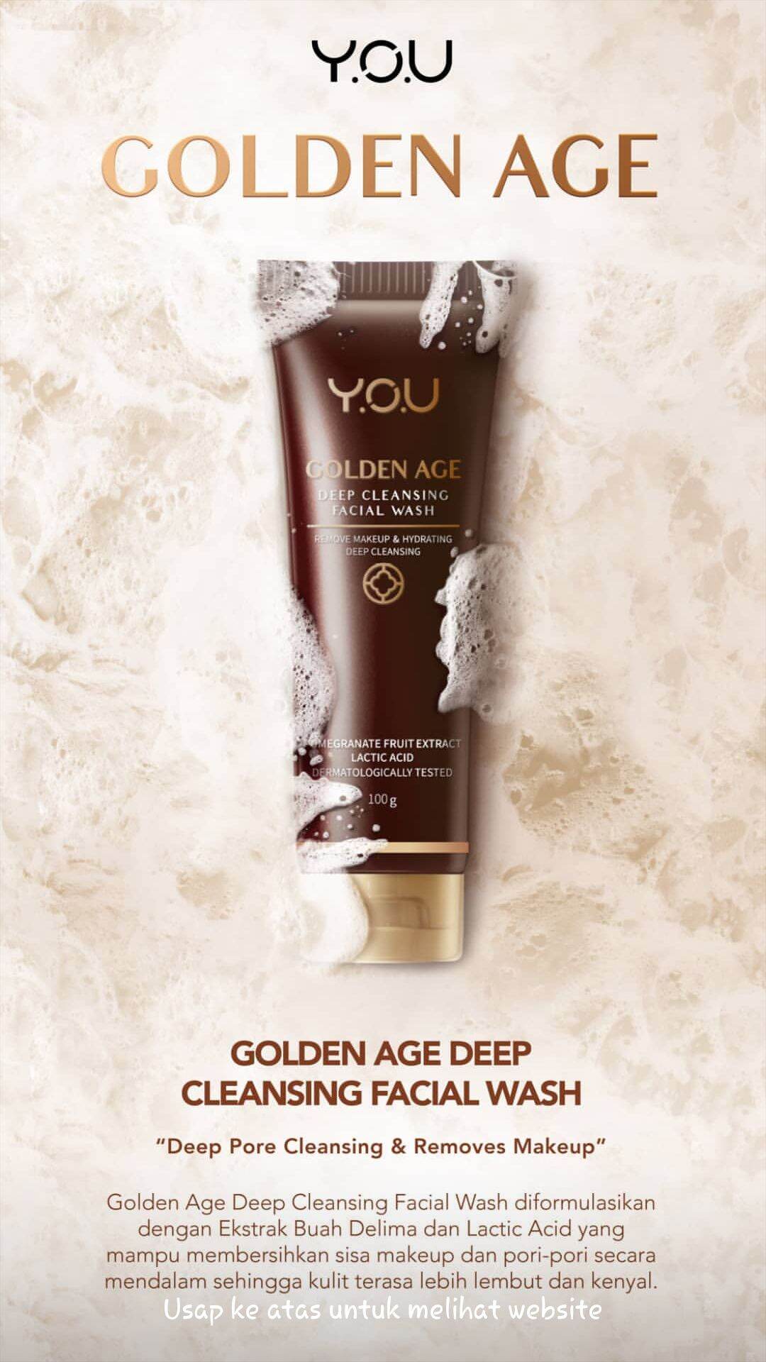 Y.O.U Golden Age Deep Cleansing Facial Wash 100gr | Lazada Indonesia
